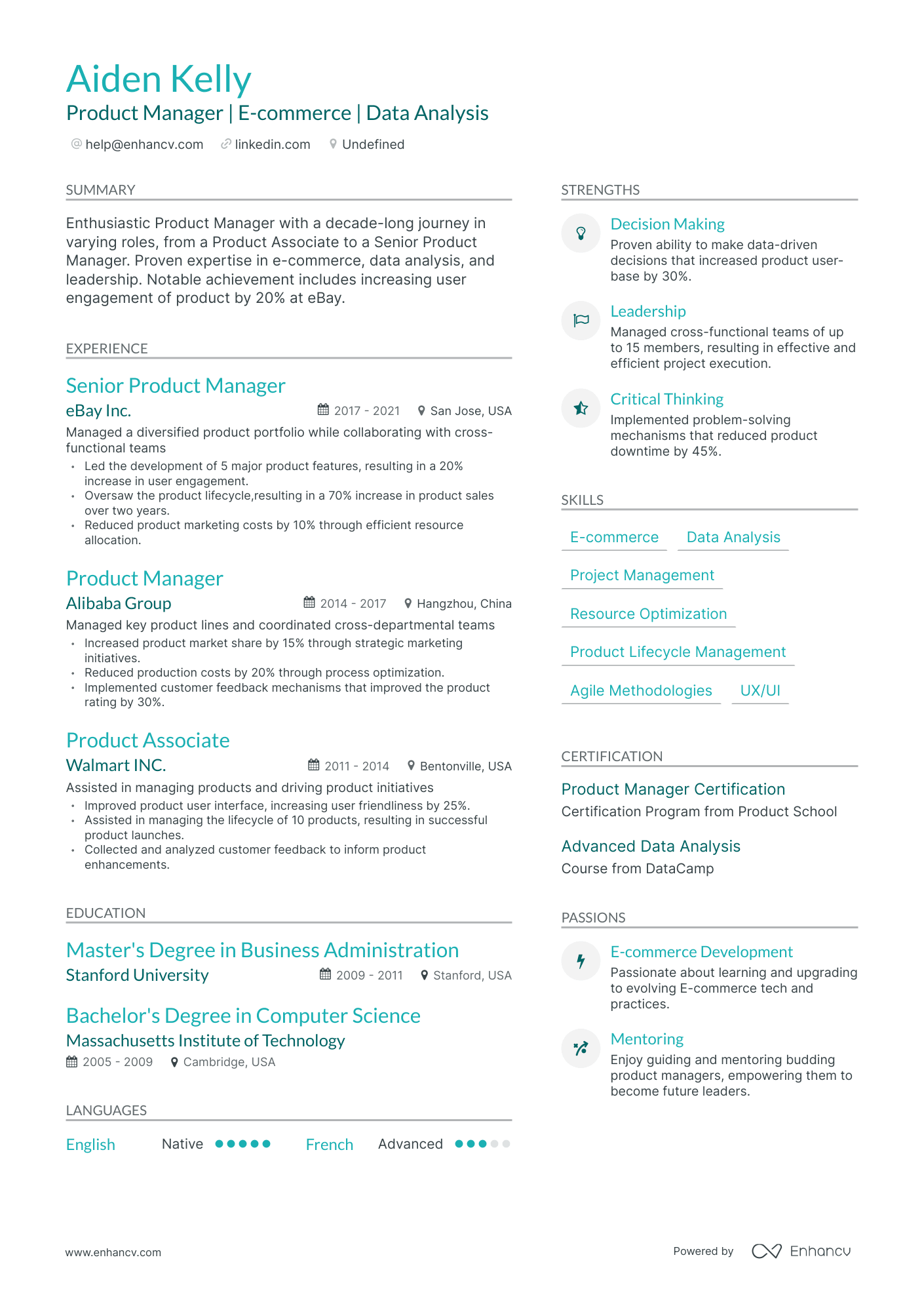 5 Amazon Product Manager Resume Examples & Guide for 2024