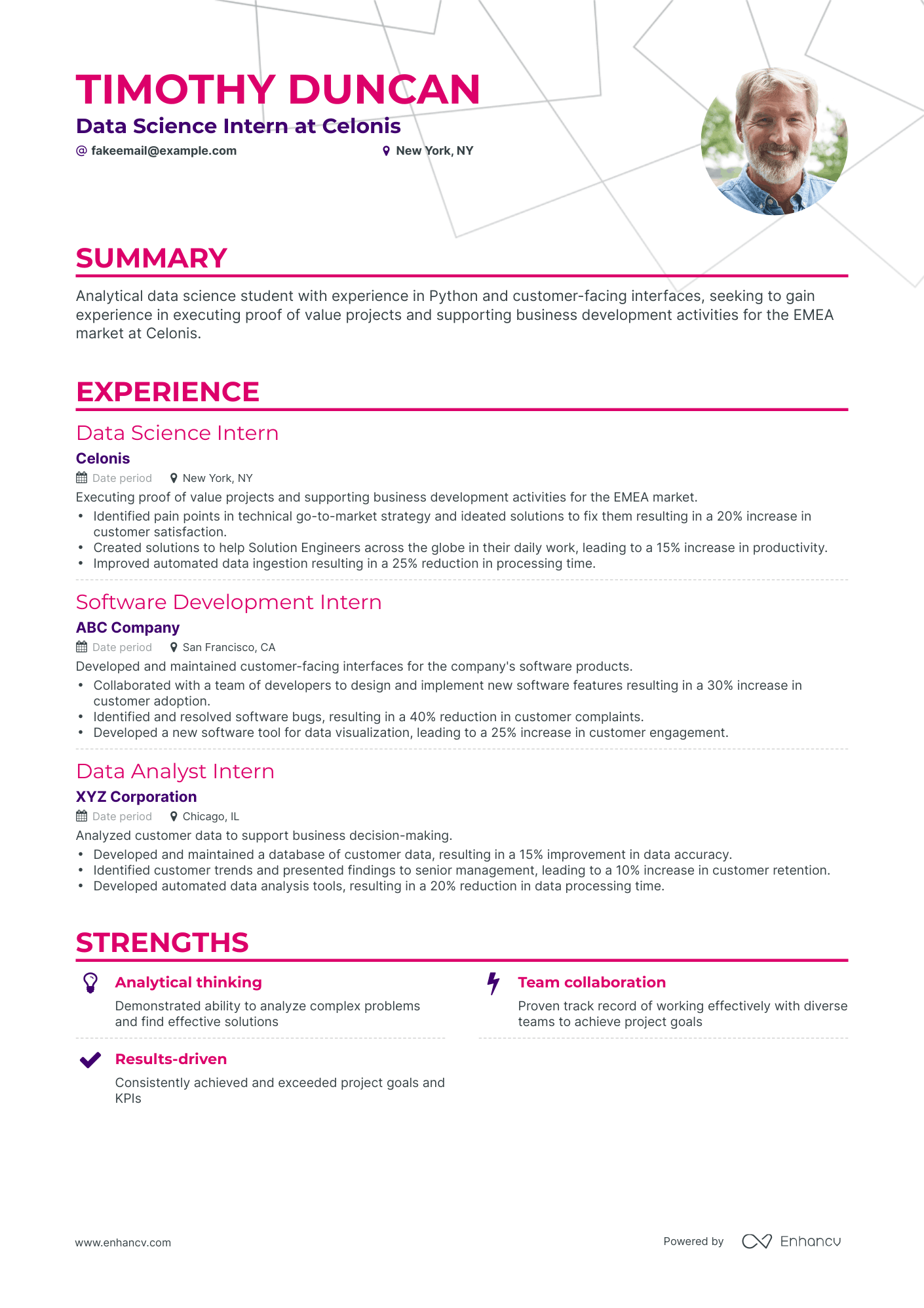 5 Data Science Intern Resume Examples & Guide for 2023