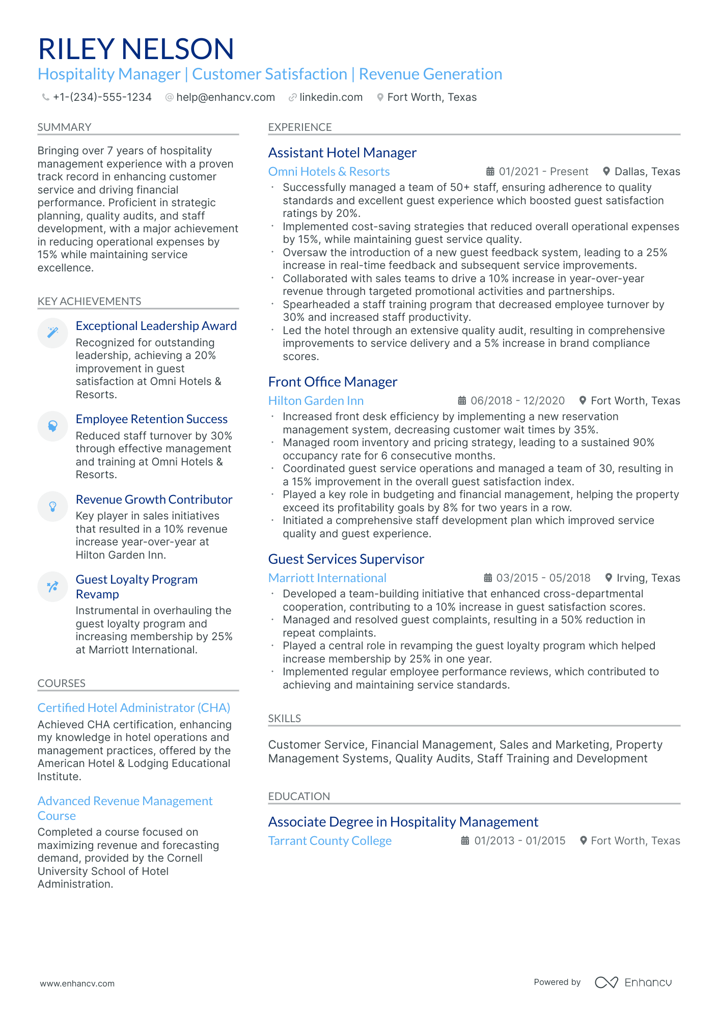 10 Assistant General Manager Resume Examples, Templates & Guide for 2026