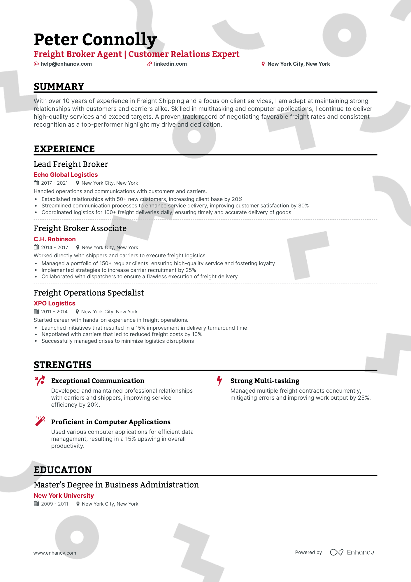 5 Freight Broker Resume Examples & Guide for 2023