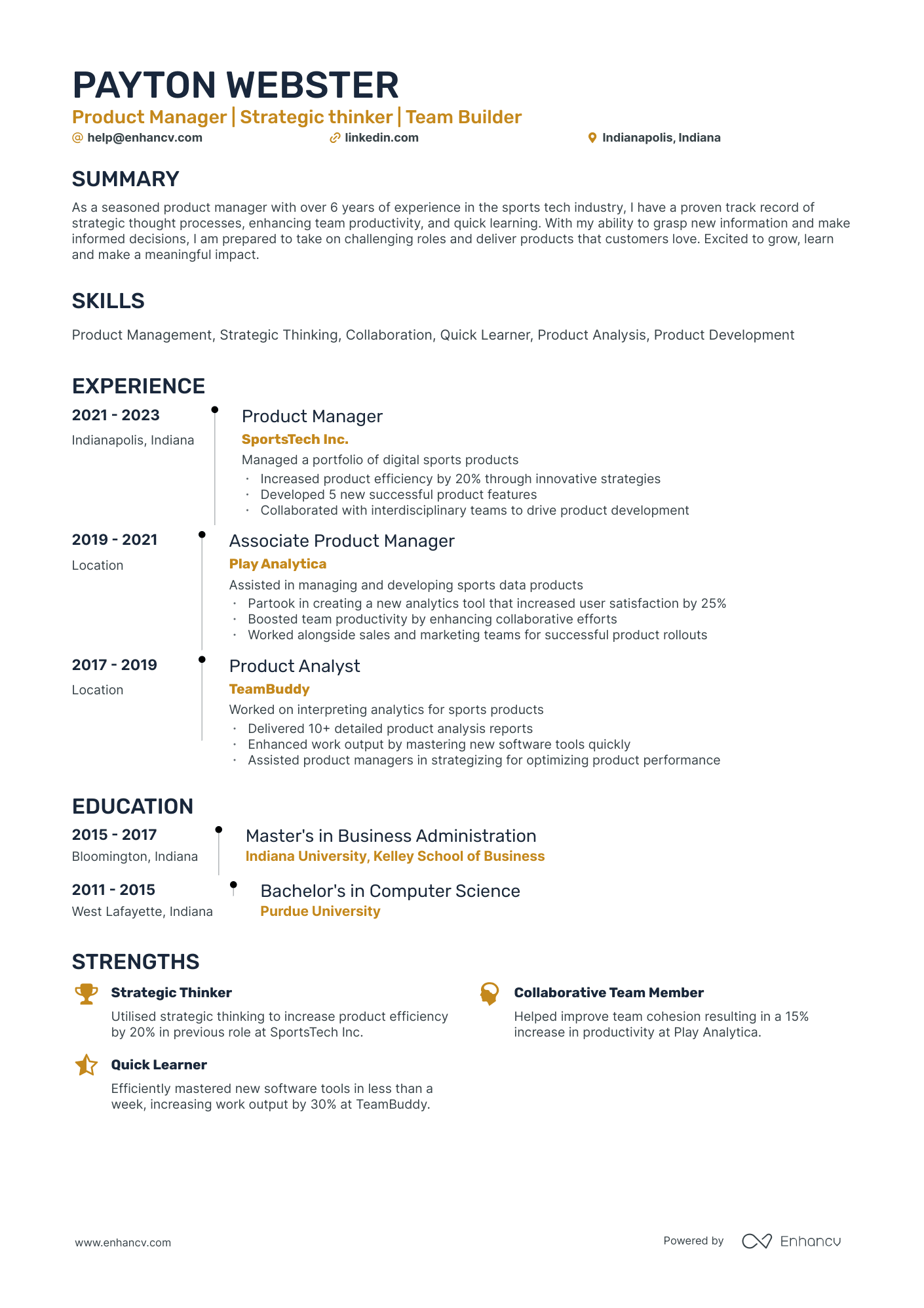 10 Product Manager Intern Resume Examples & Guide for 2025