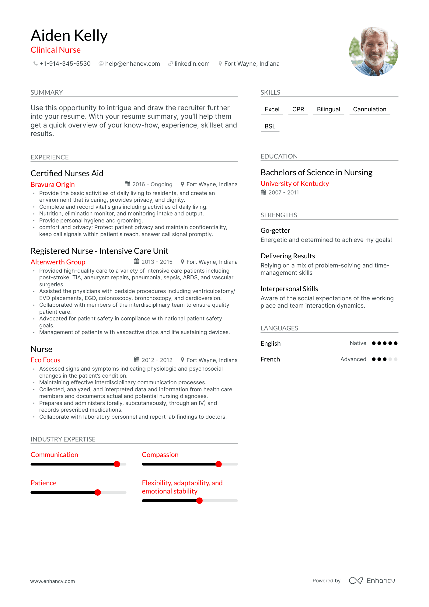 Clinical Nurse Resume Examples & Guide for 2023 (Layout, Skills ...