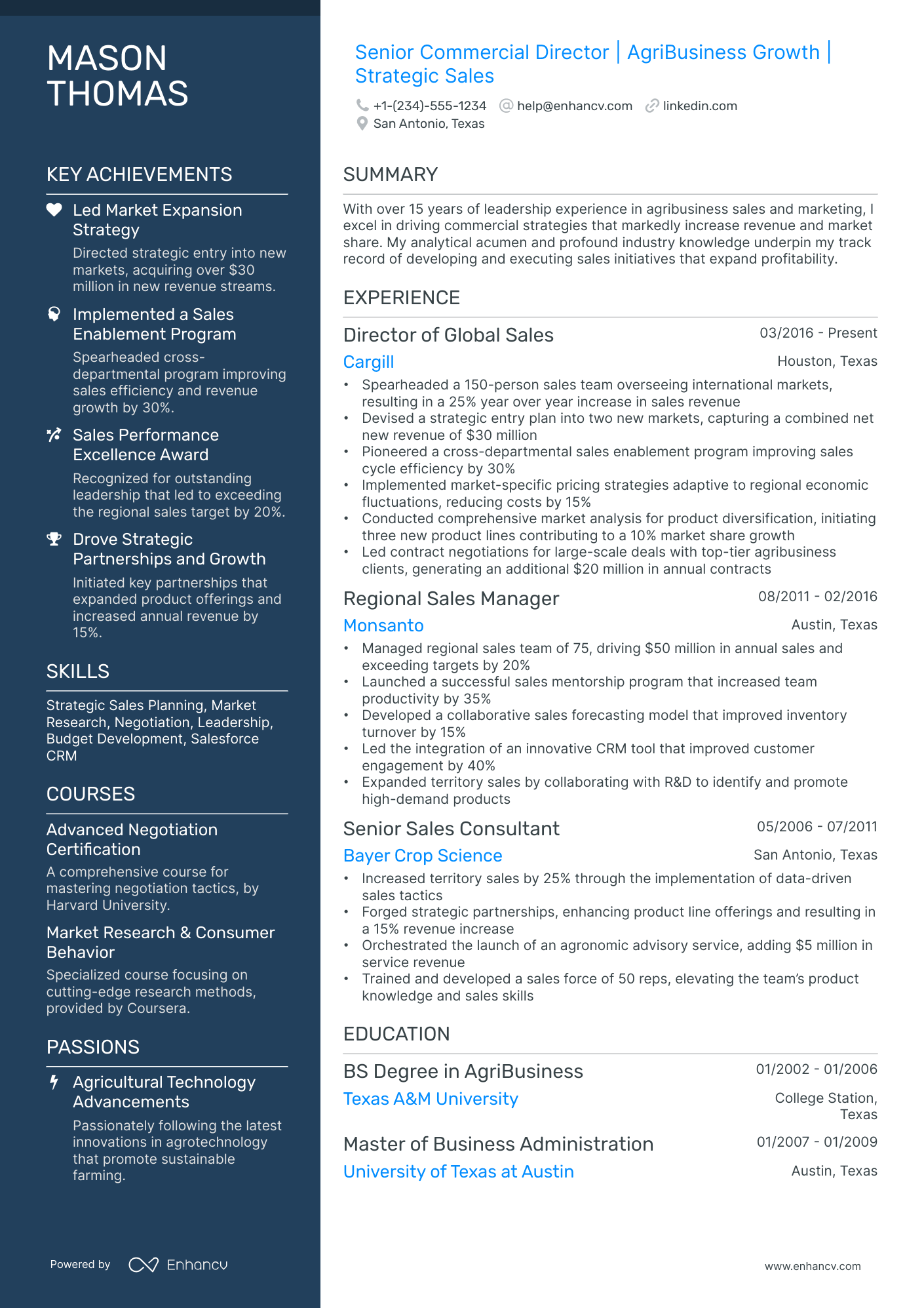 10 Commercial Director Resume Examples & Guide for 2026