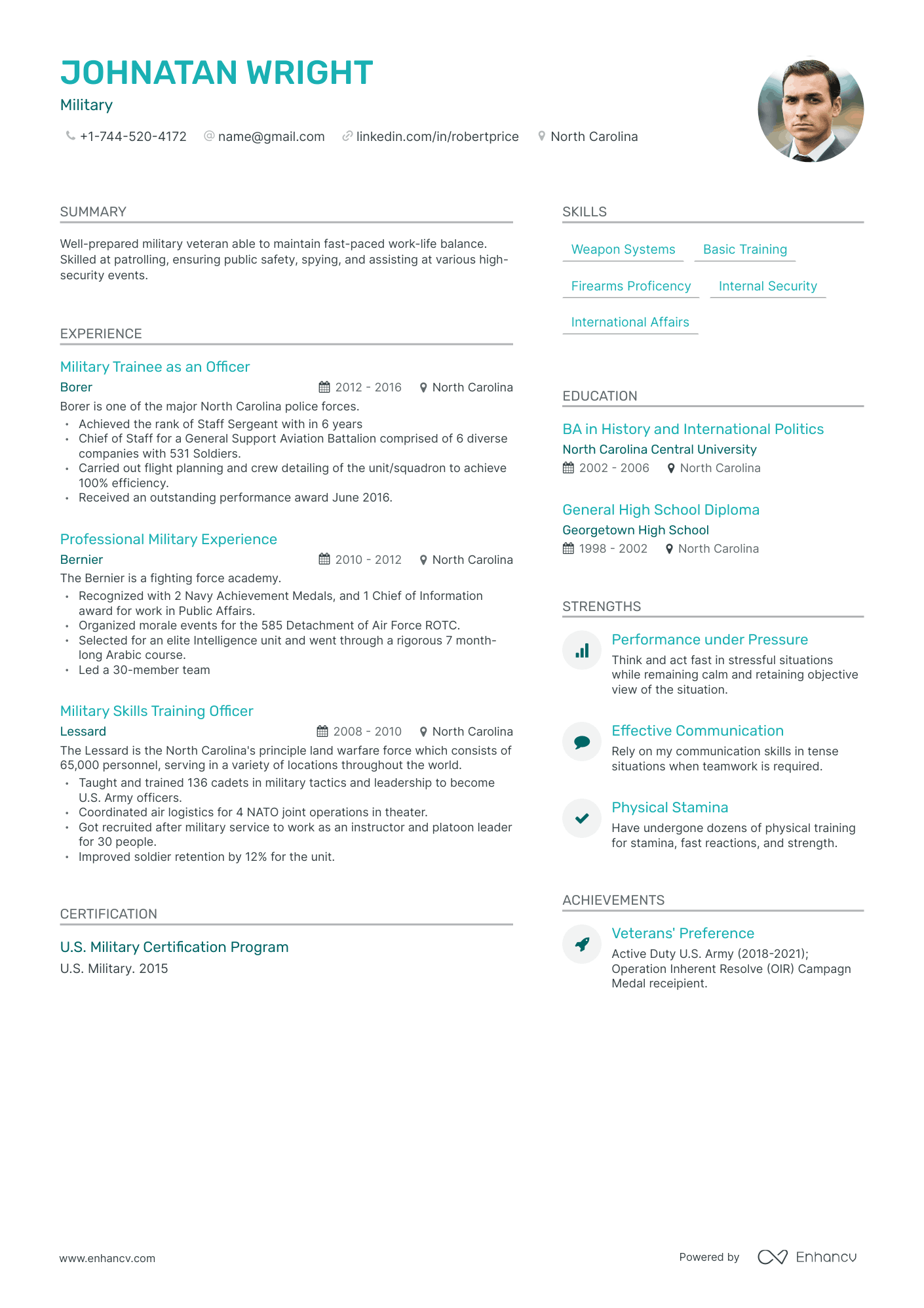 5 Military Resume Examples & Guide for 2023