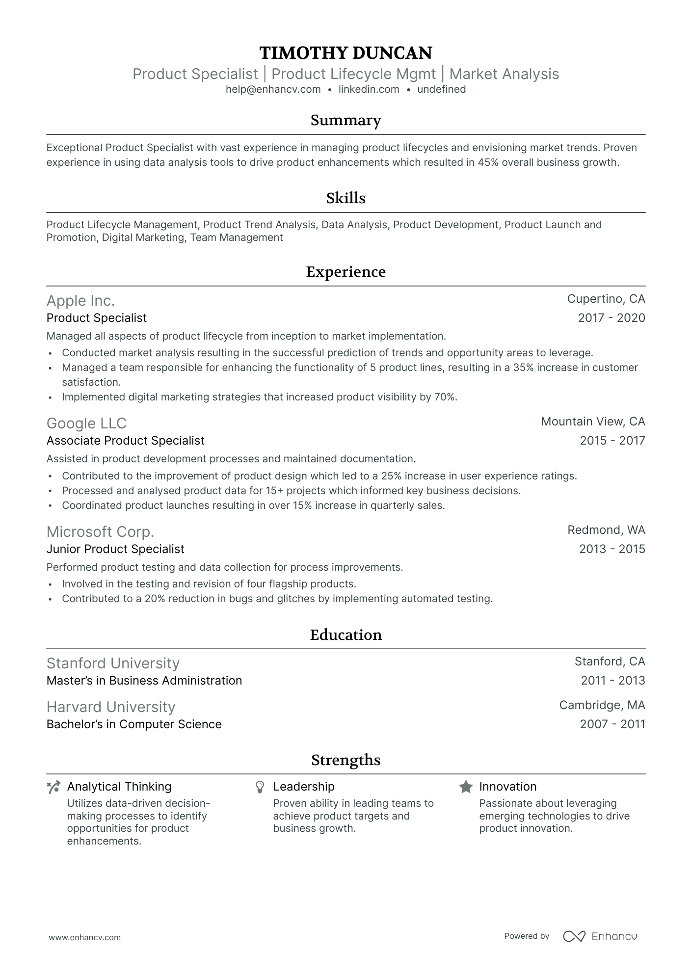 10 Product Specialist Resume Examples & Guide for 2026