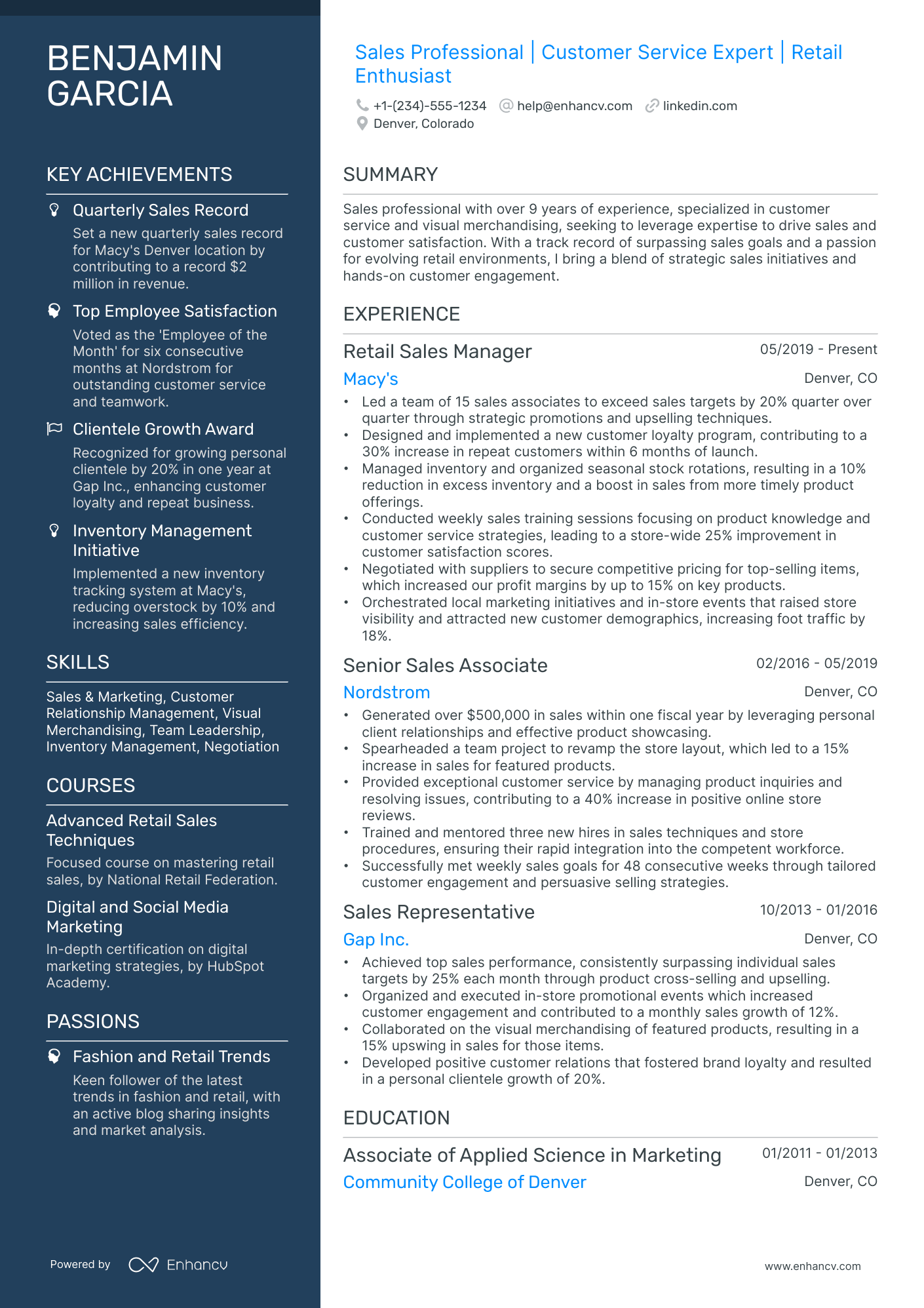10 Saleswoman Resume Examples & Guide for 2026