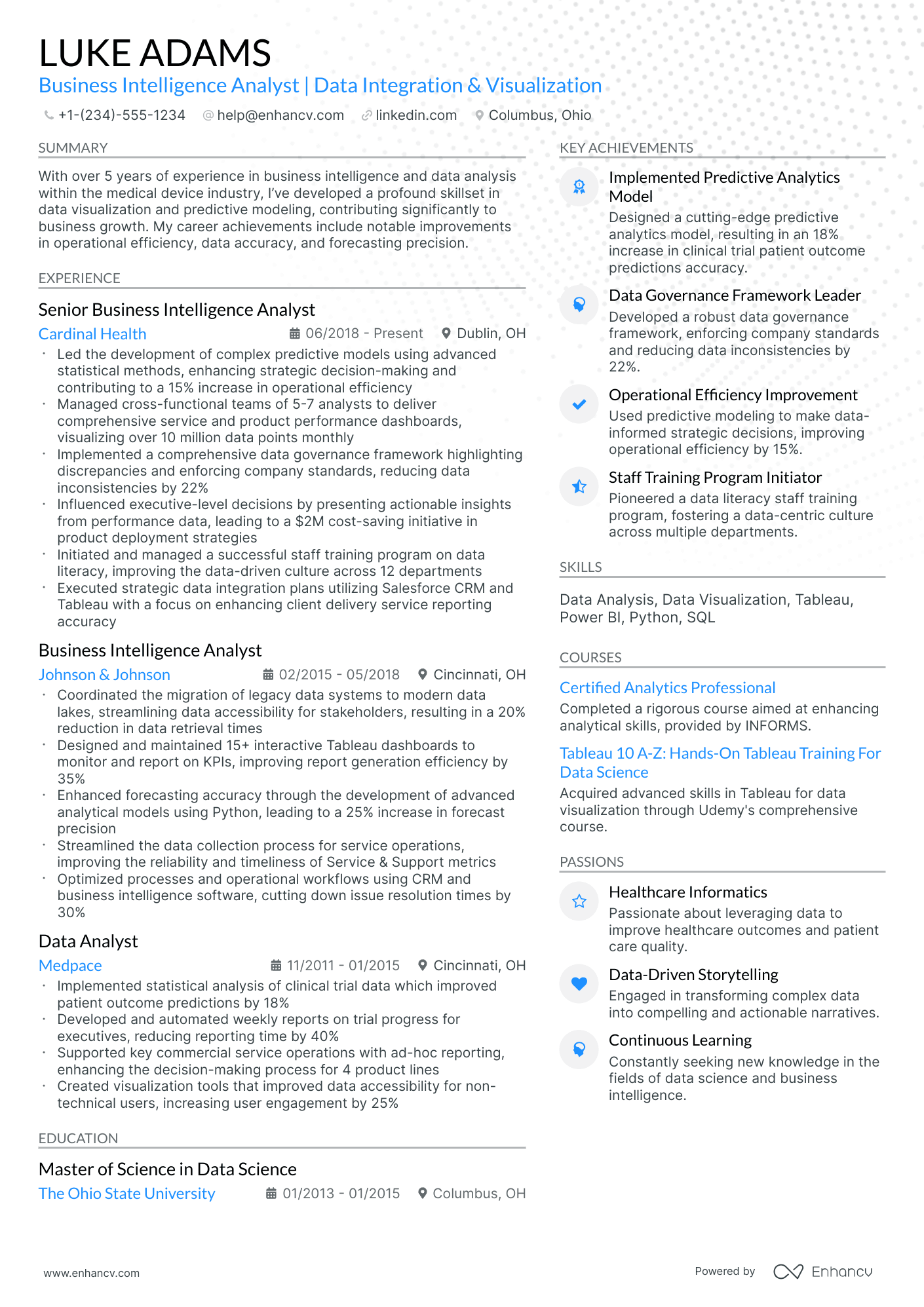 10 Senior Business Analyst Resume Examples & Guide for 2026