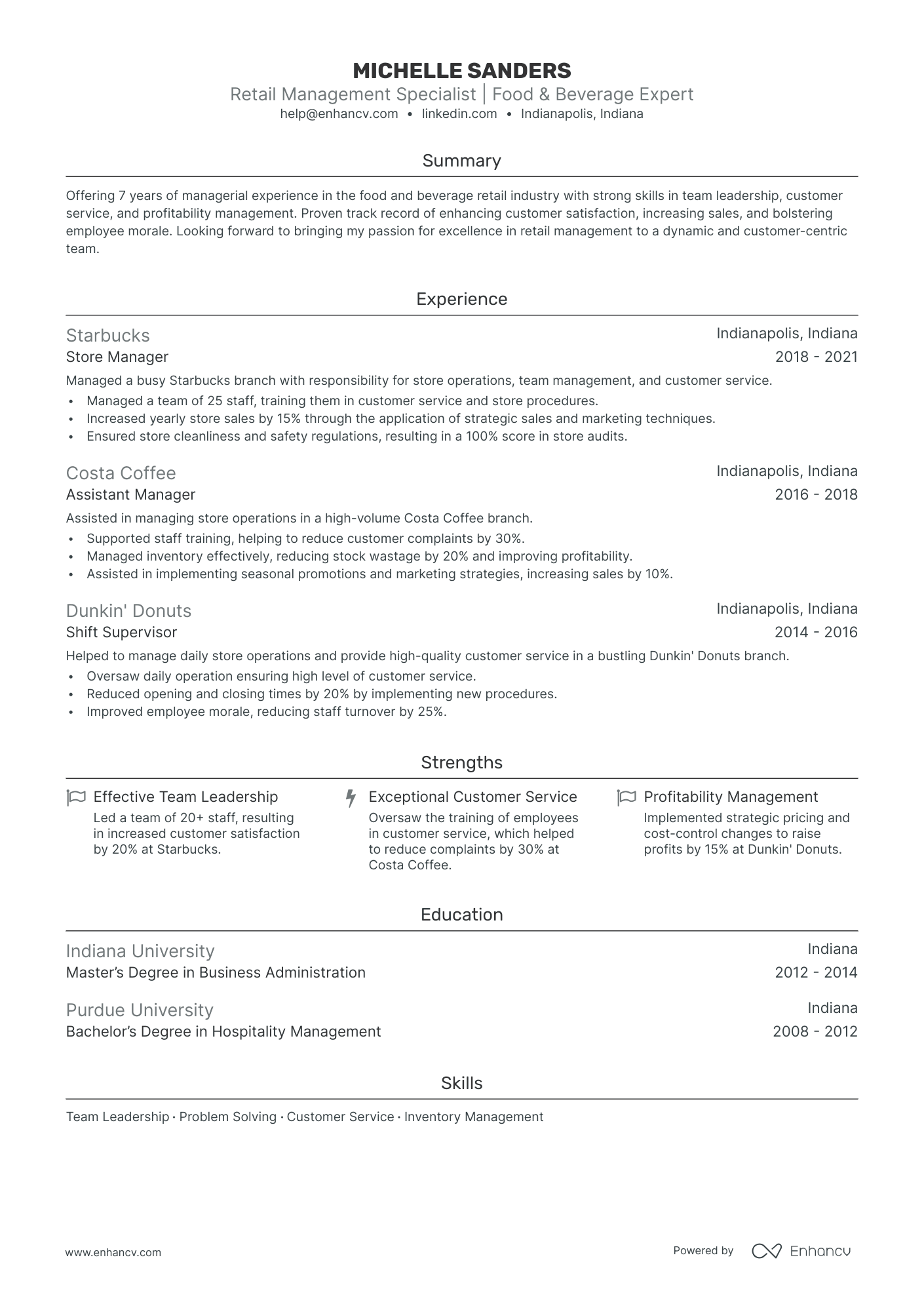 5 Coffee Shop Resume Examples & Guide for 2024