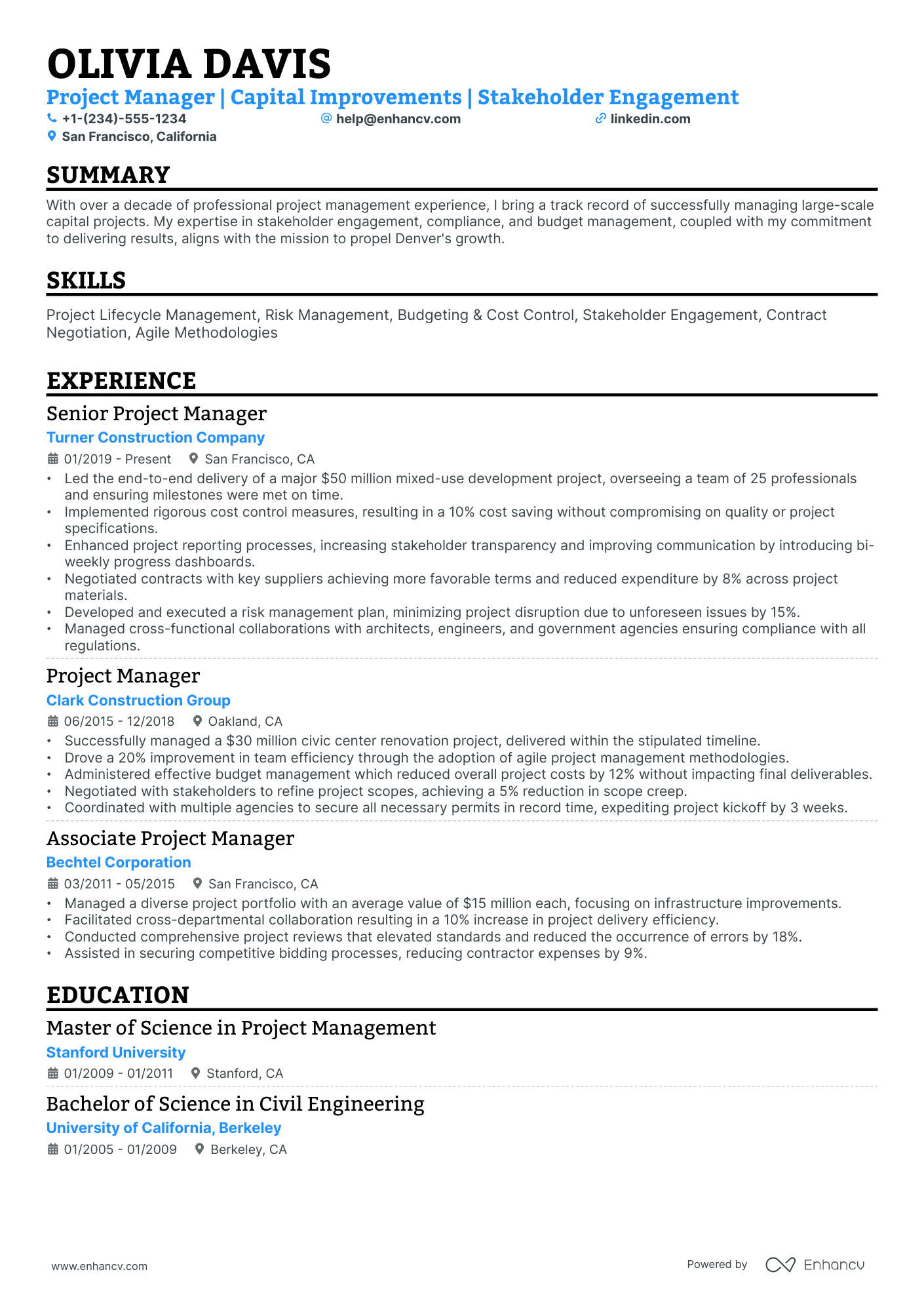 10 Engineering Project Manager Resume Examples & Guide for 2025