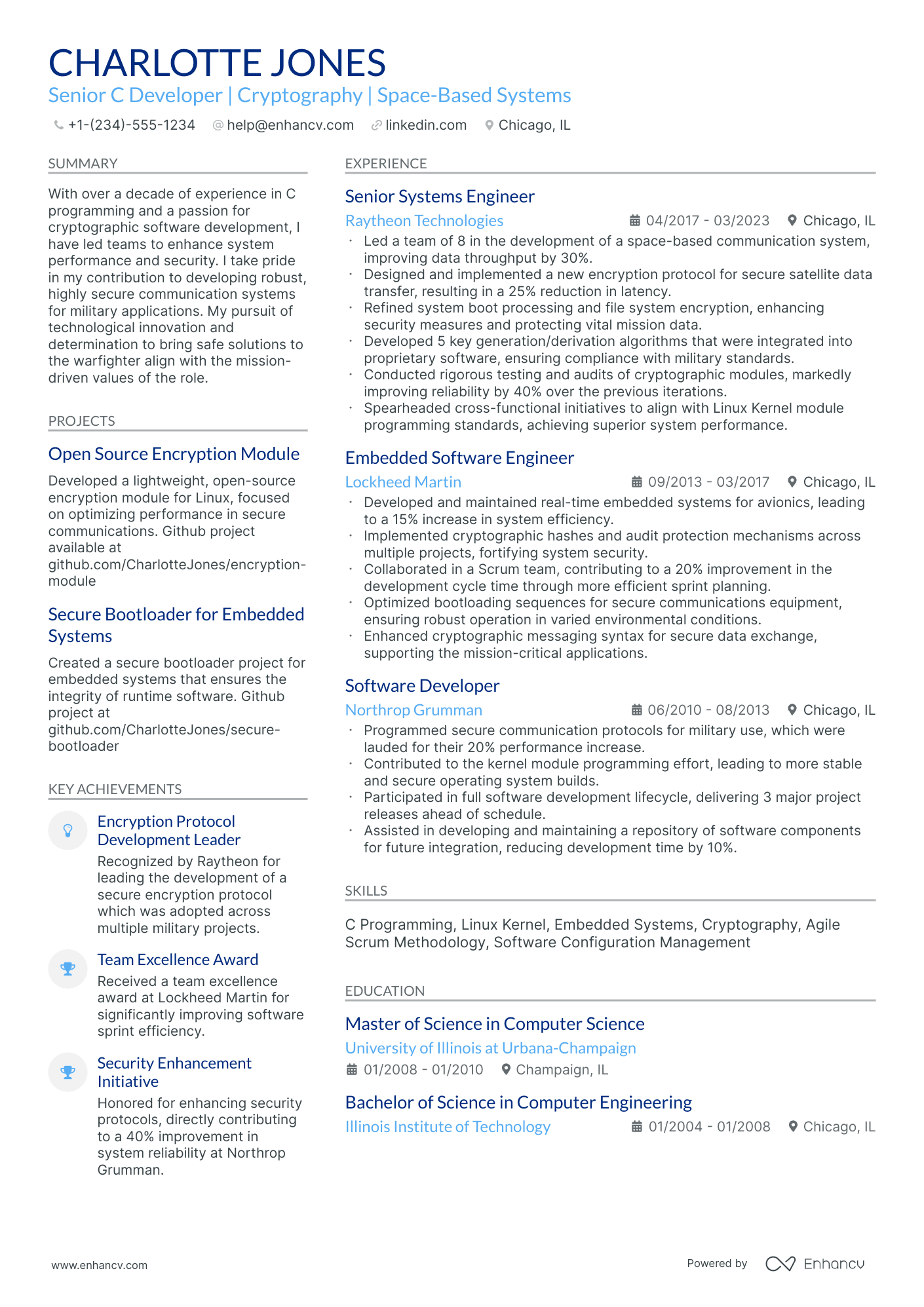 10 C Developer Resume Examples & Guide for 2026