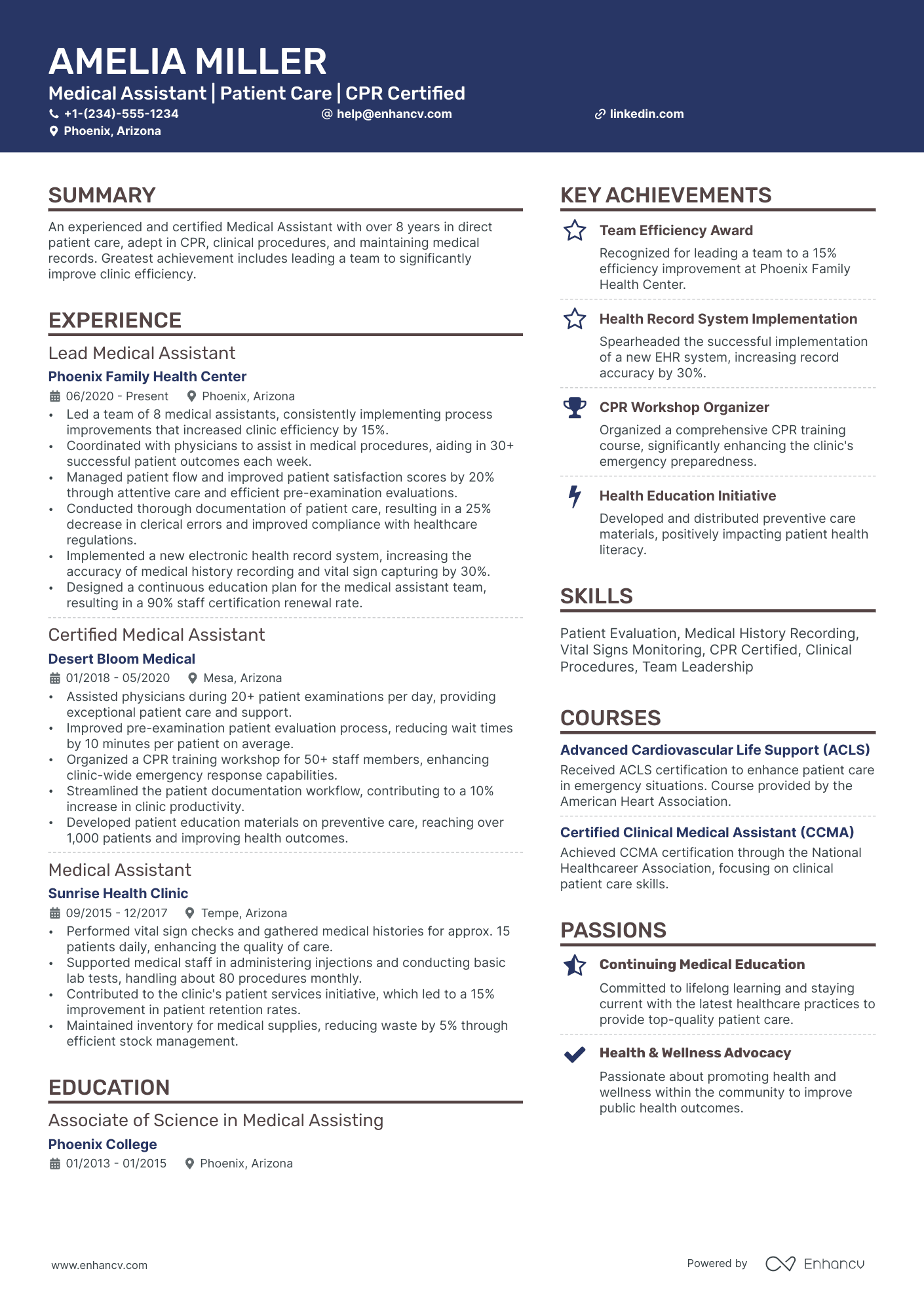10 Clinical Medical Assistant Resume Examples & Guide for 2026
