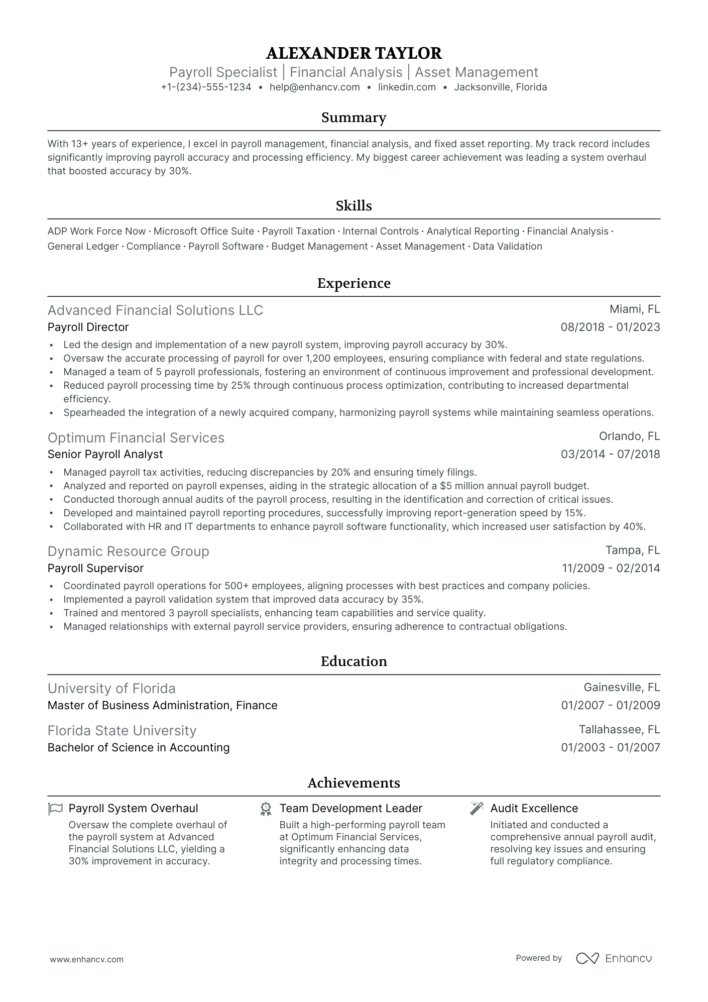 5 Asset Manager Resume Examples & Guide for 2024