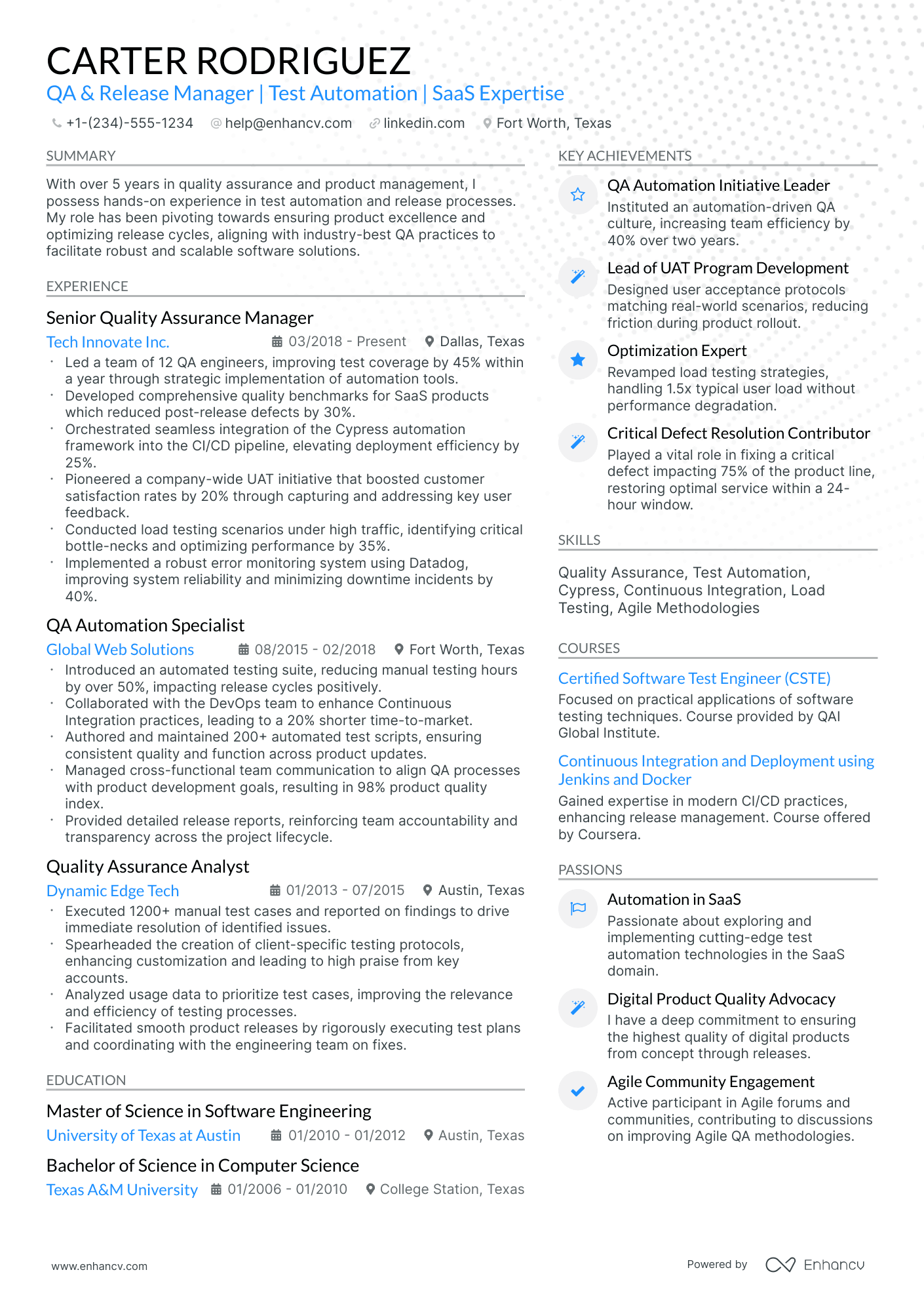 10 Release Manager Resume Examples & Guide for 2026