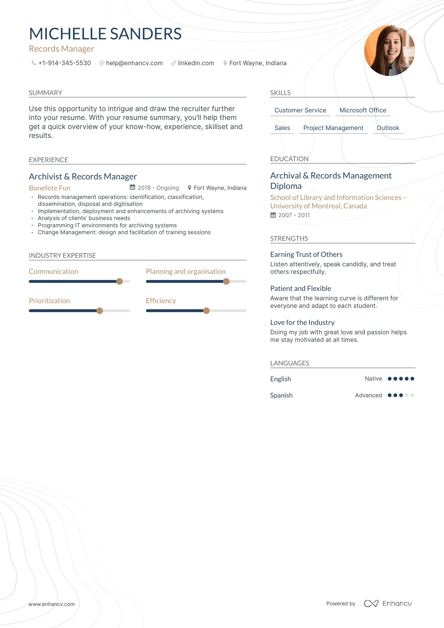Records Manager Resume Examples & Guide for 2023 (Layout, Skills ...