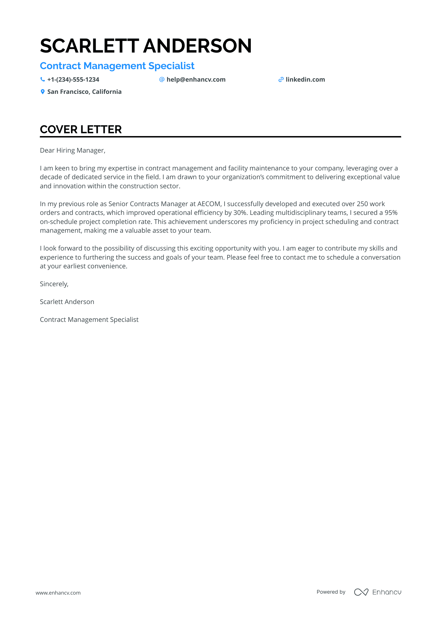 6 Professional Construction Superintendent Cover Letter Examples and ...