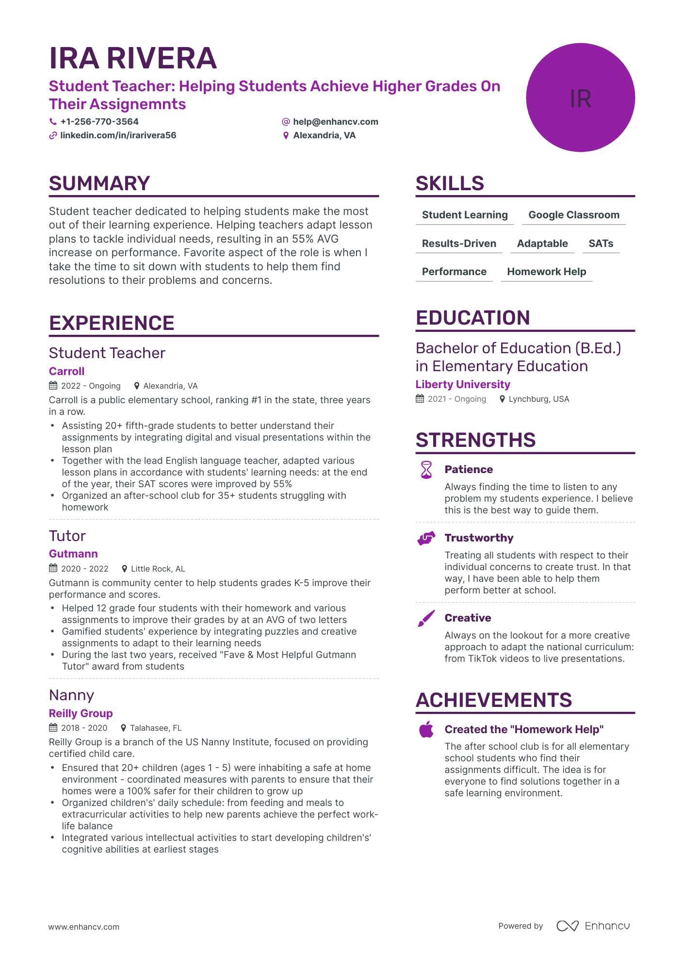 6 Student Teacher Resume Examples & Guide for 2023