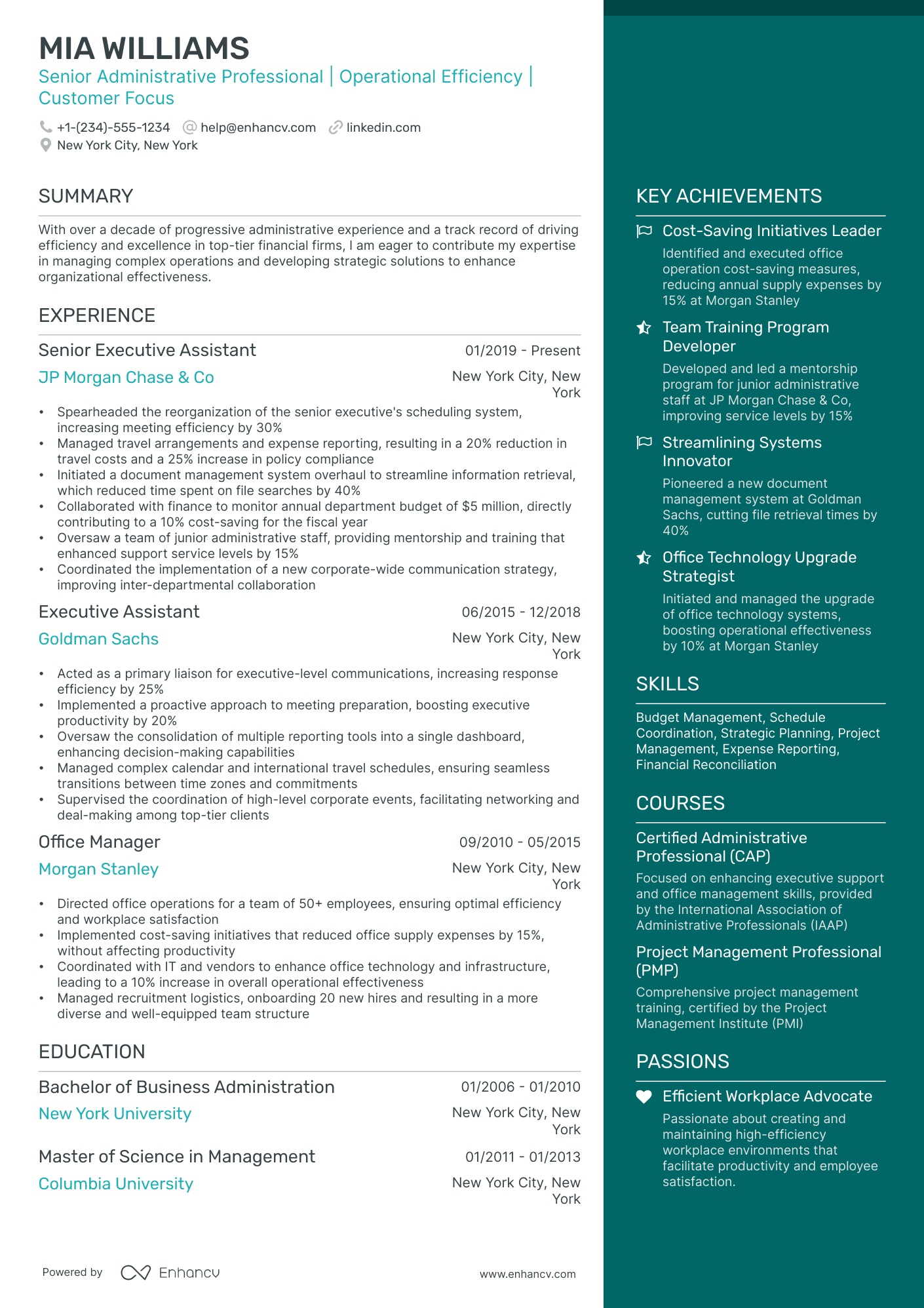 10 Administrative General Manager Resume Examples & Guide for 2026