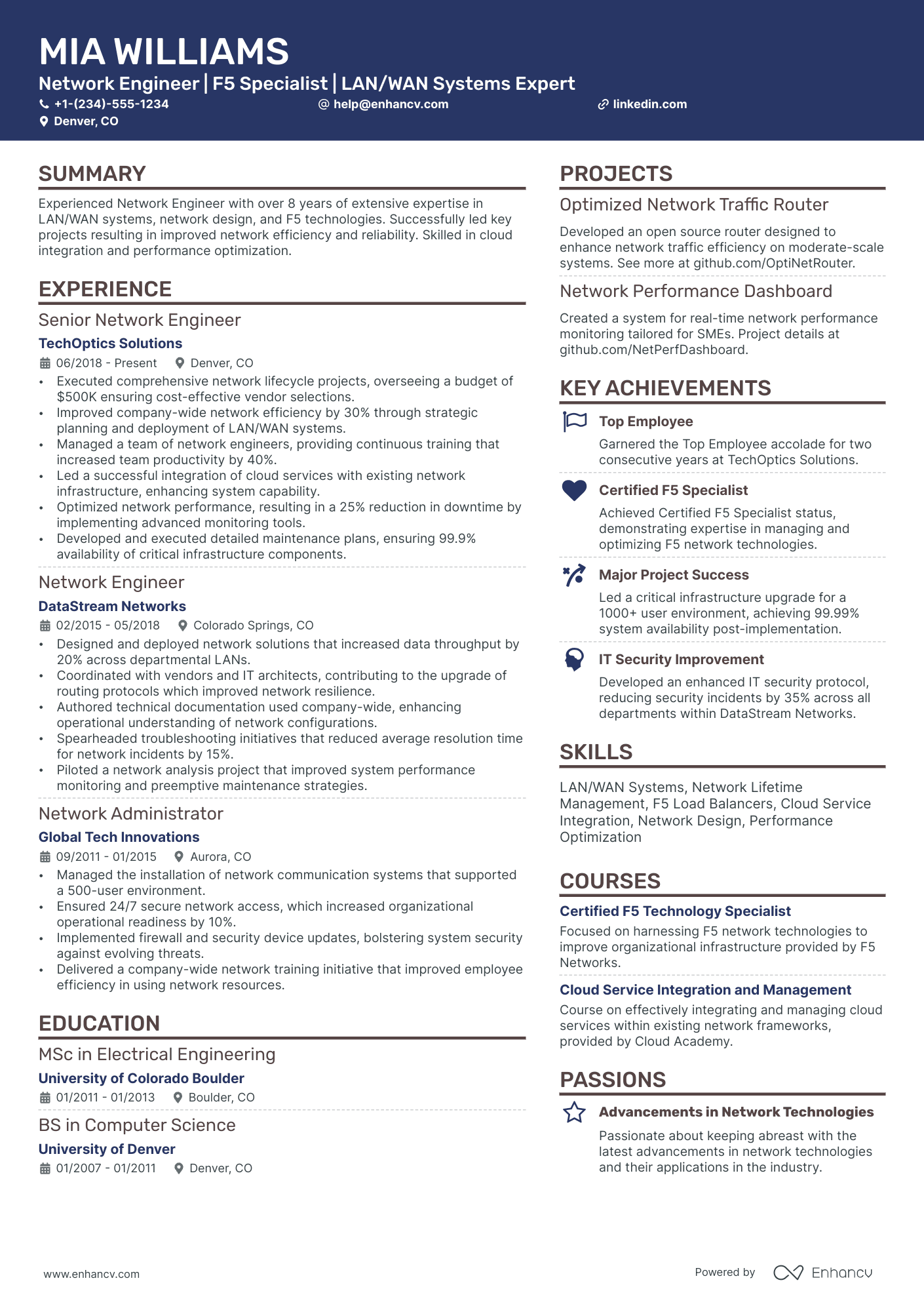 10 F5 Network Engineer Resume Examples & Guide for 2026