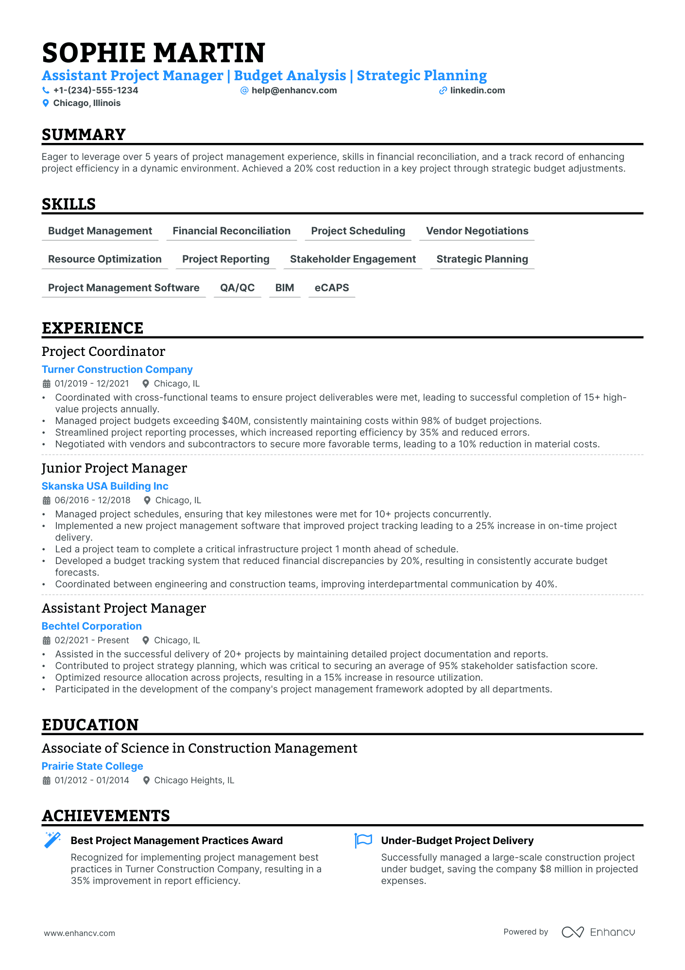 5 Assistant Project Manager Resume Examples & Guide for 2024