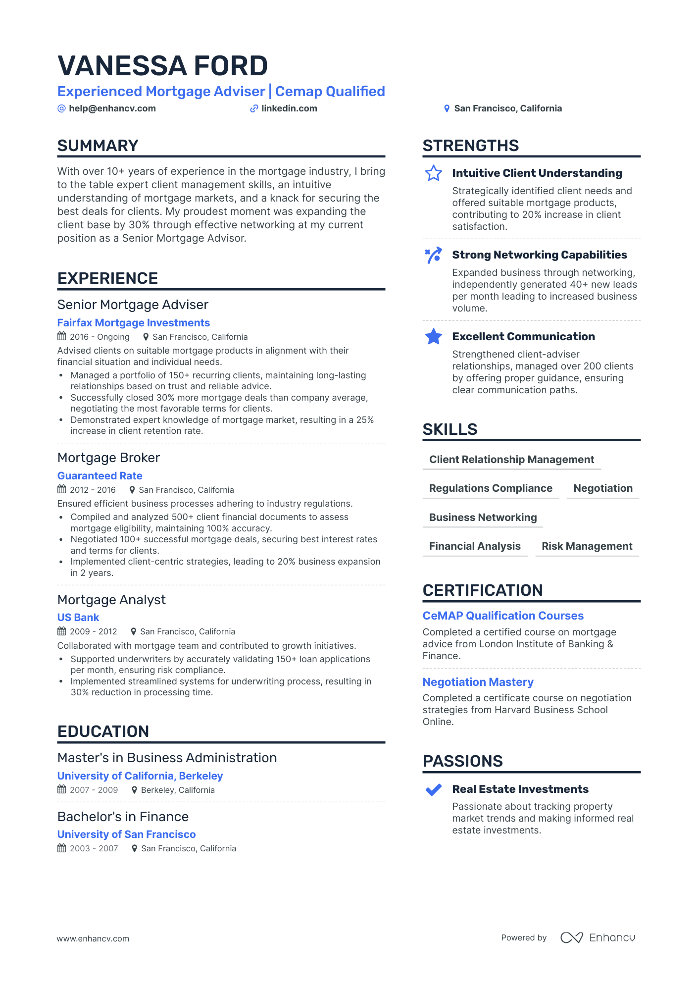 5 Mortgage Broker Resume Examples & Guide for 2024