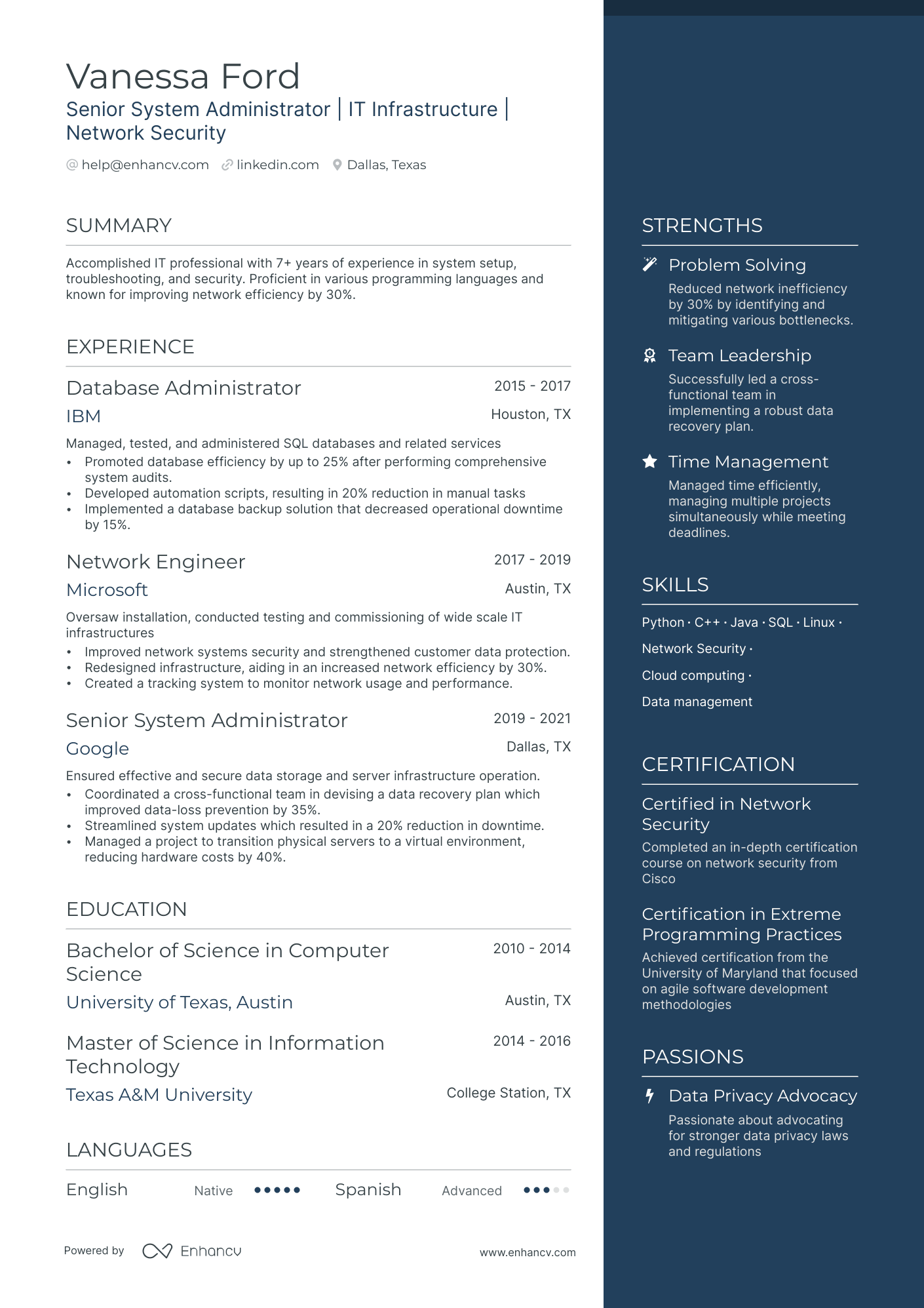 5 Senior System Administrator Resume Examples & Guide for 2024