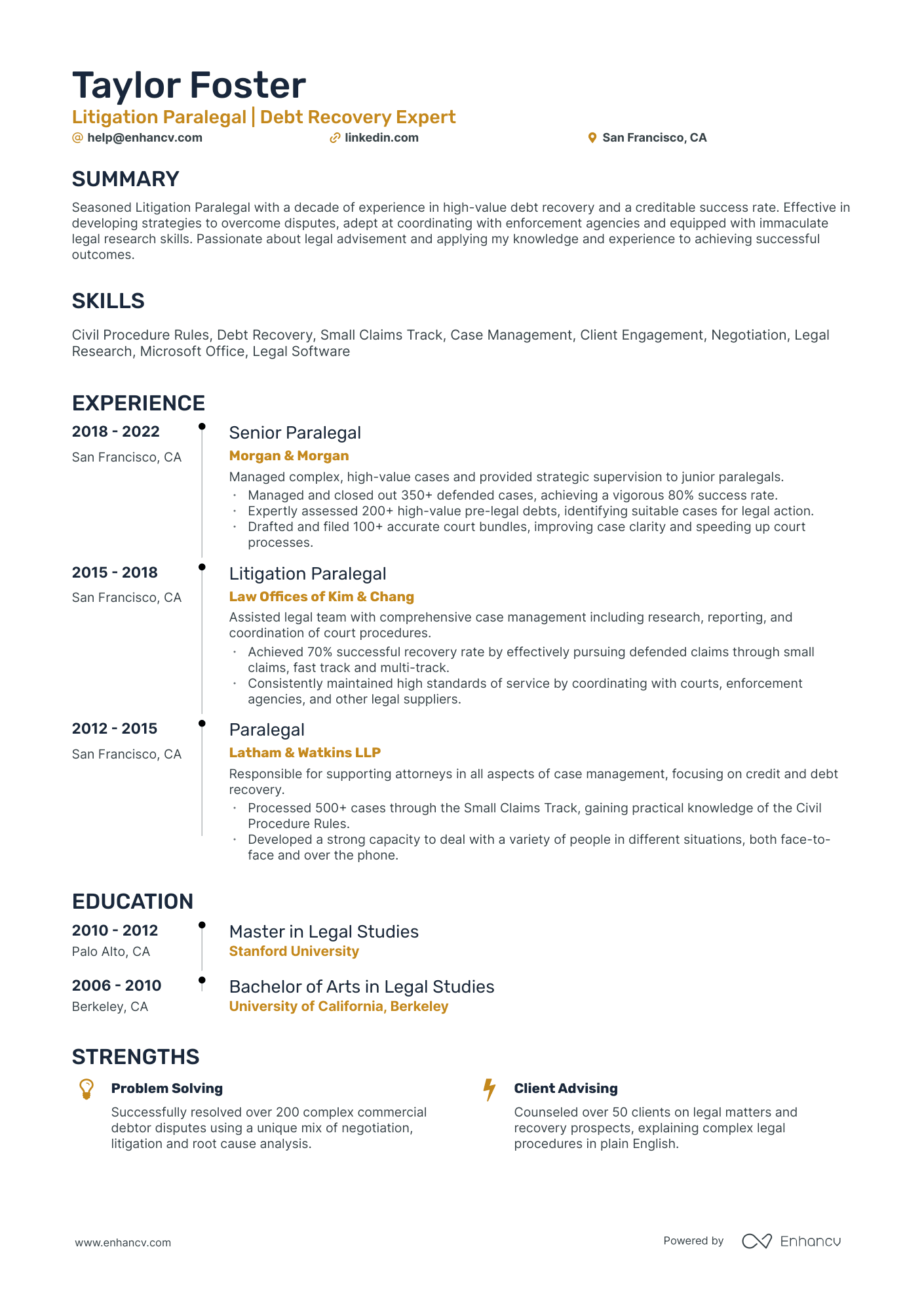 10 Litigation Paralegal Resume Examples & Guide for 2026