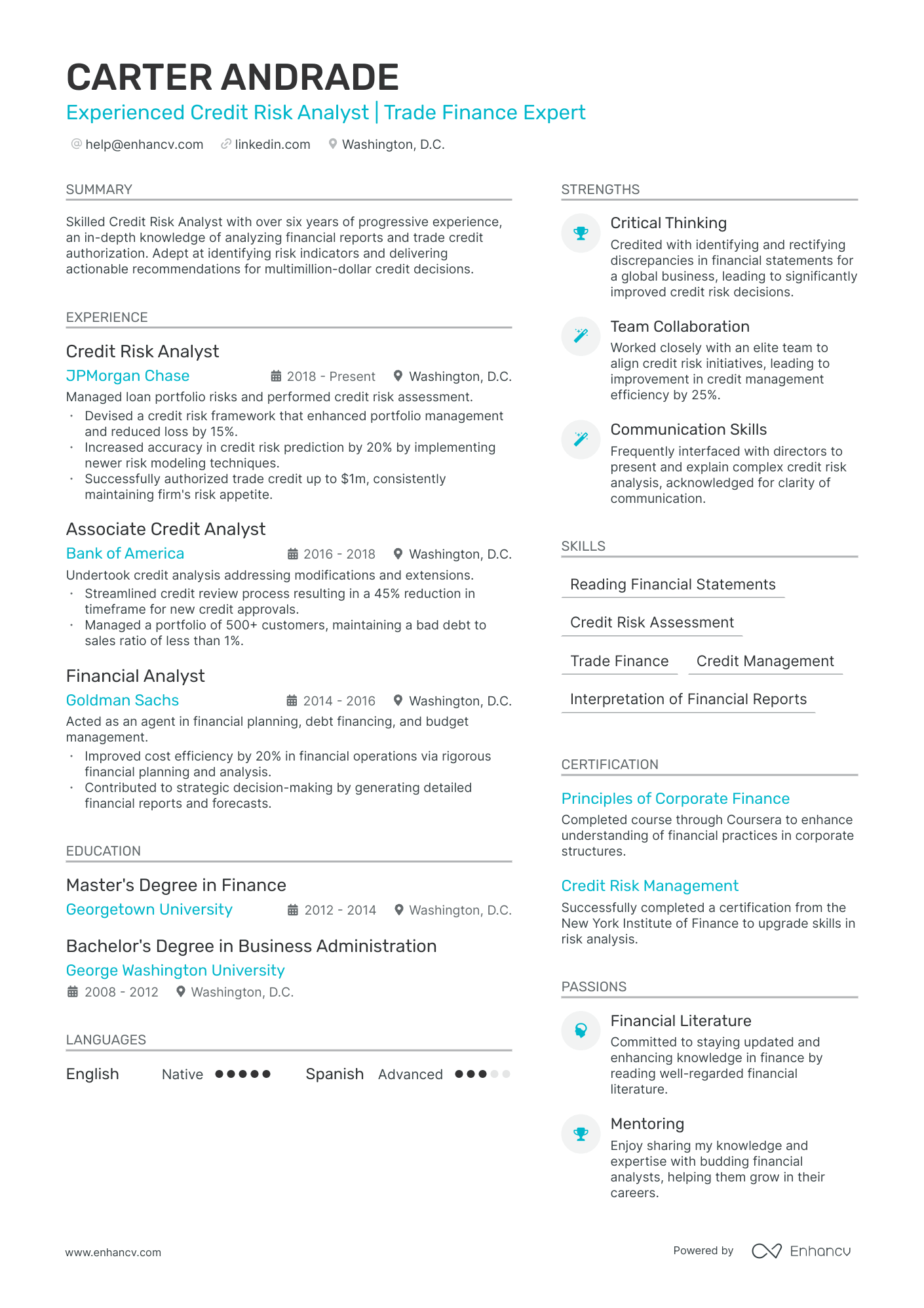 5 Credit Analyst Resume Examples & Guide for 2024