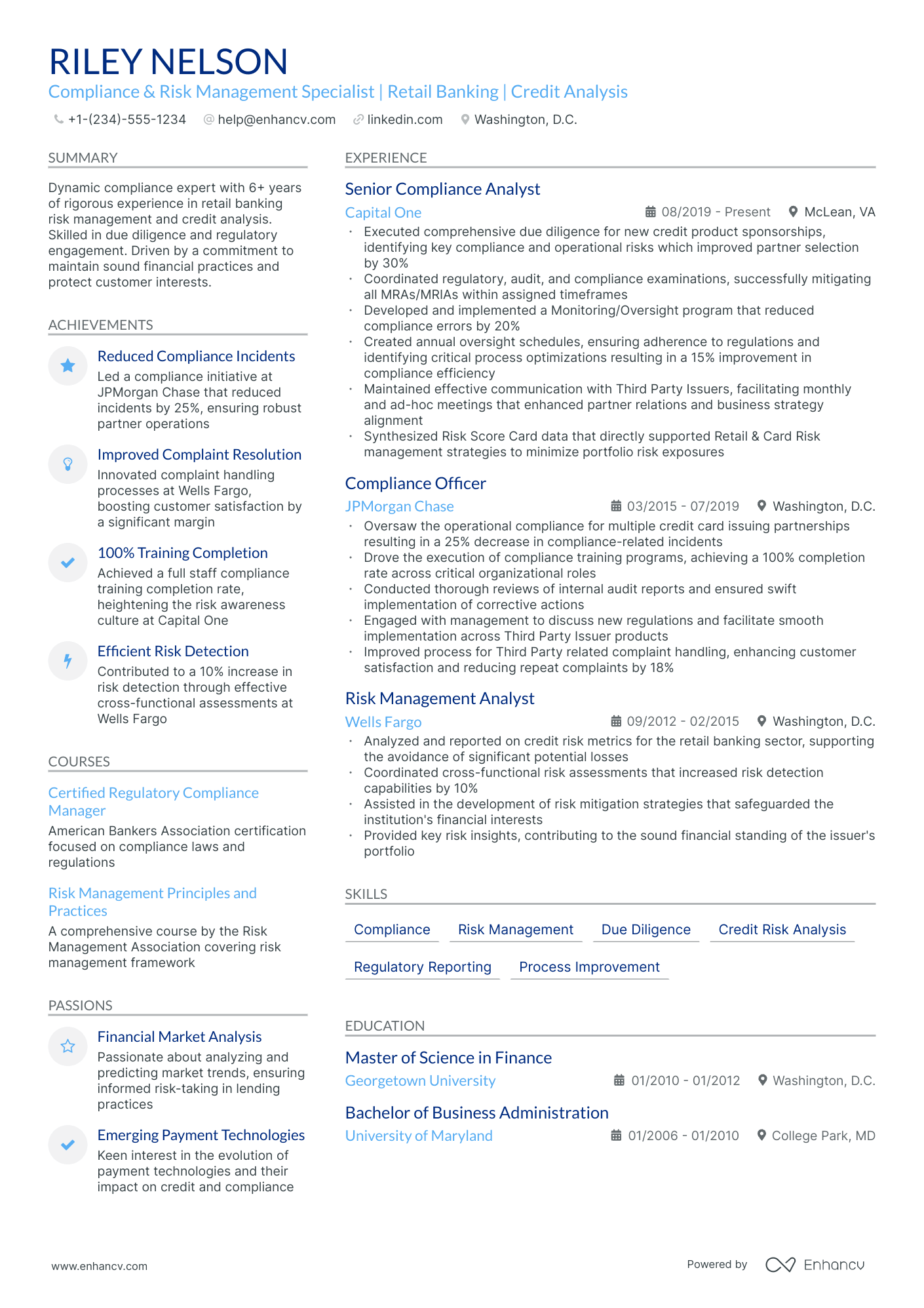 5 Risk Manager Resume Examples & Guide for 2024