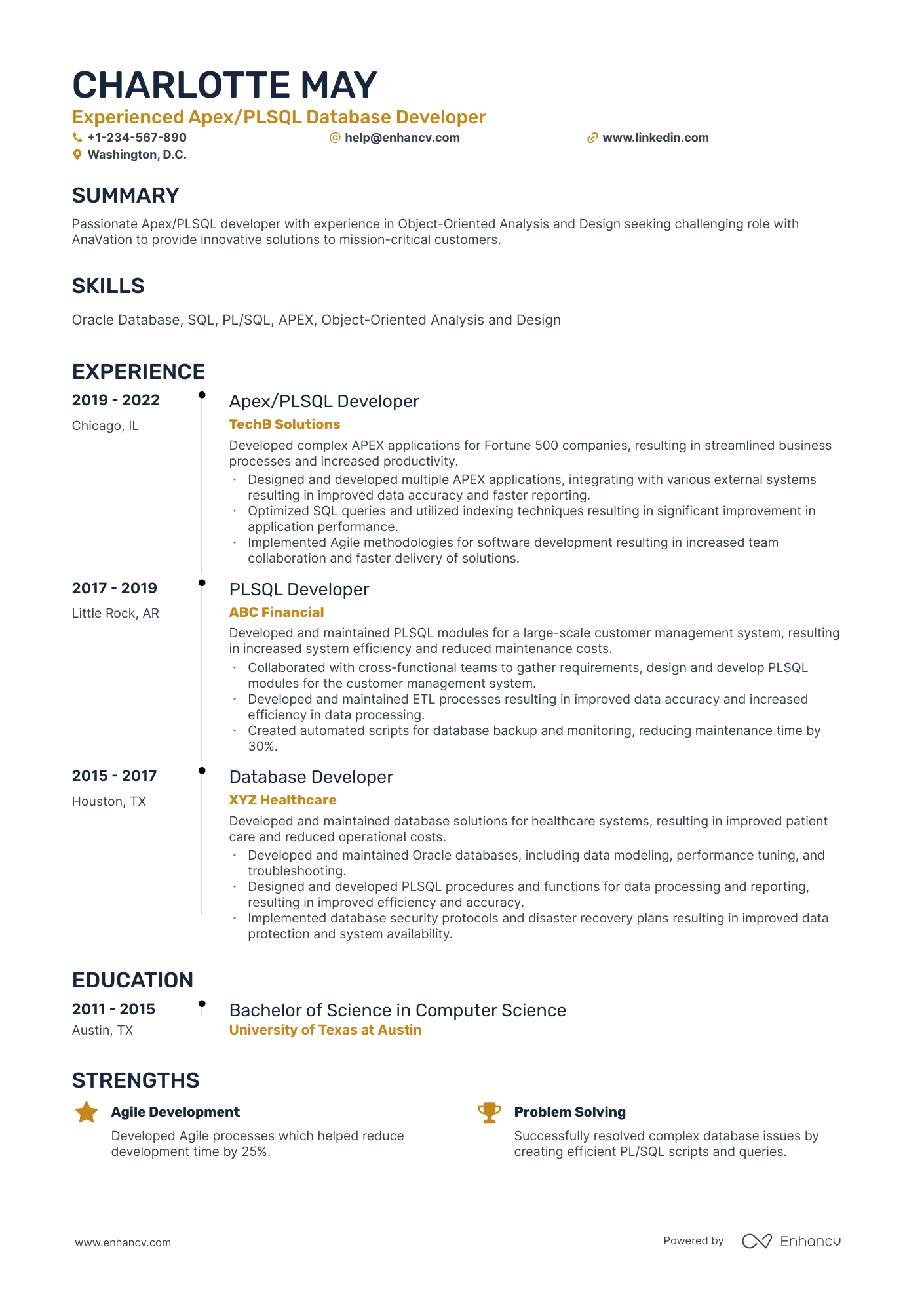 10 Database Developer Resume Examples, Templates & Guide for 2025