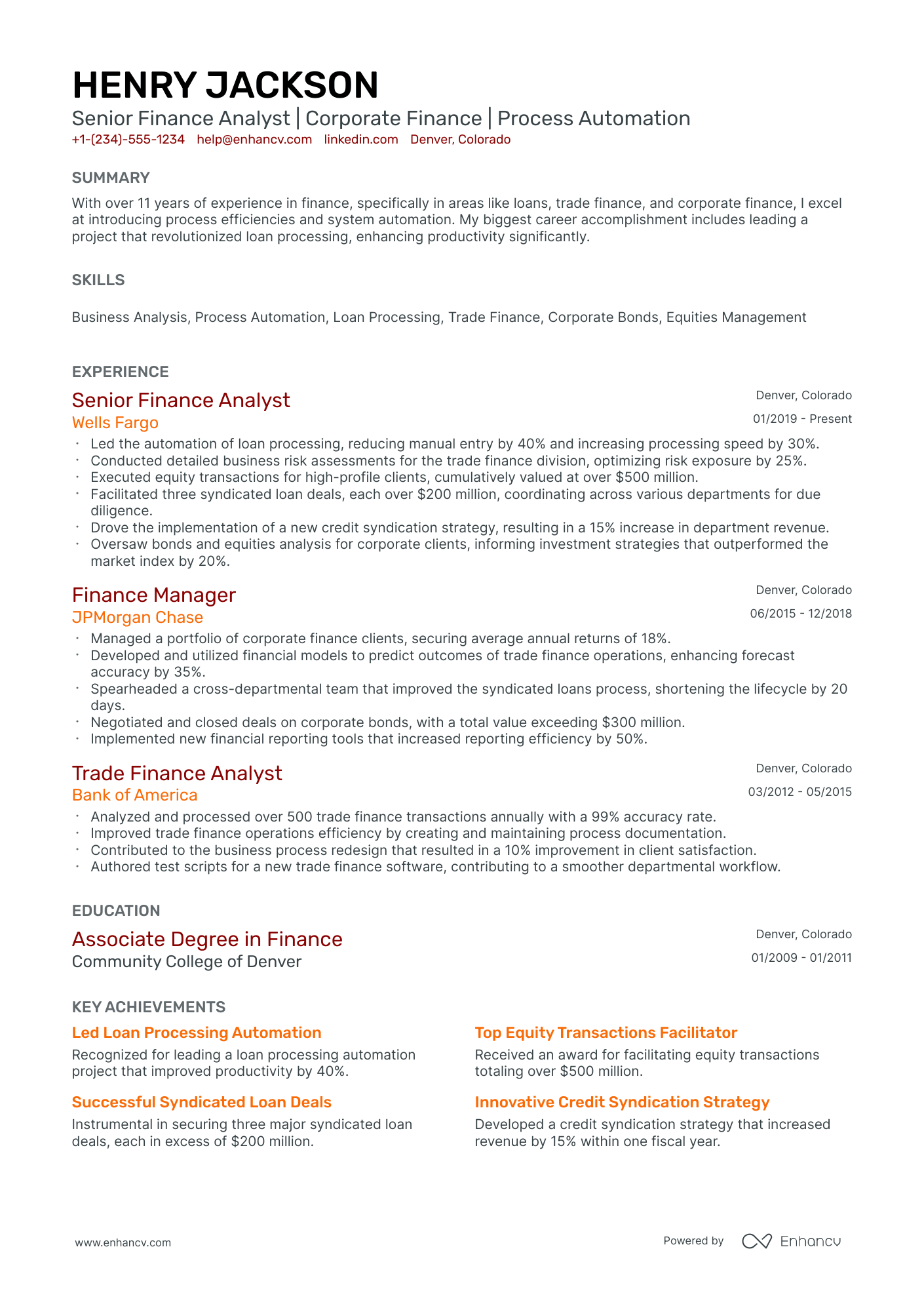 10 Banking Business Analyst Resume Examples & Guide for 2026