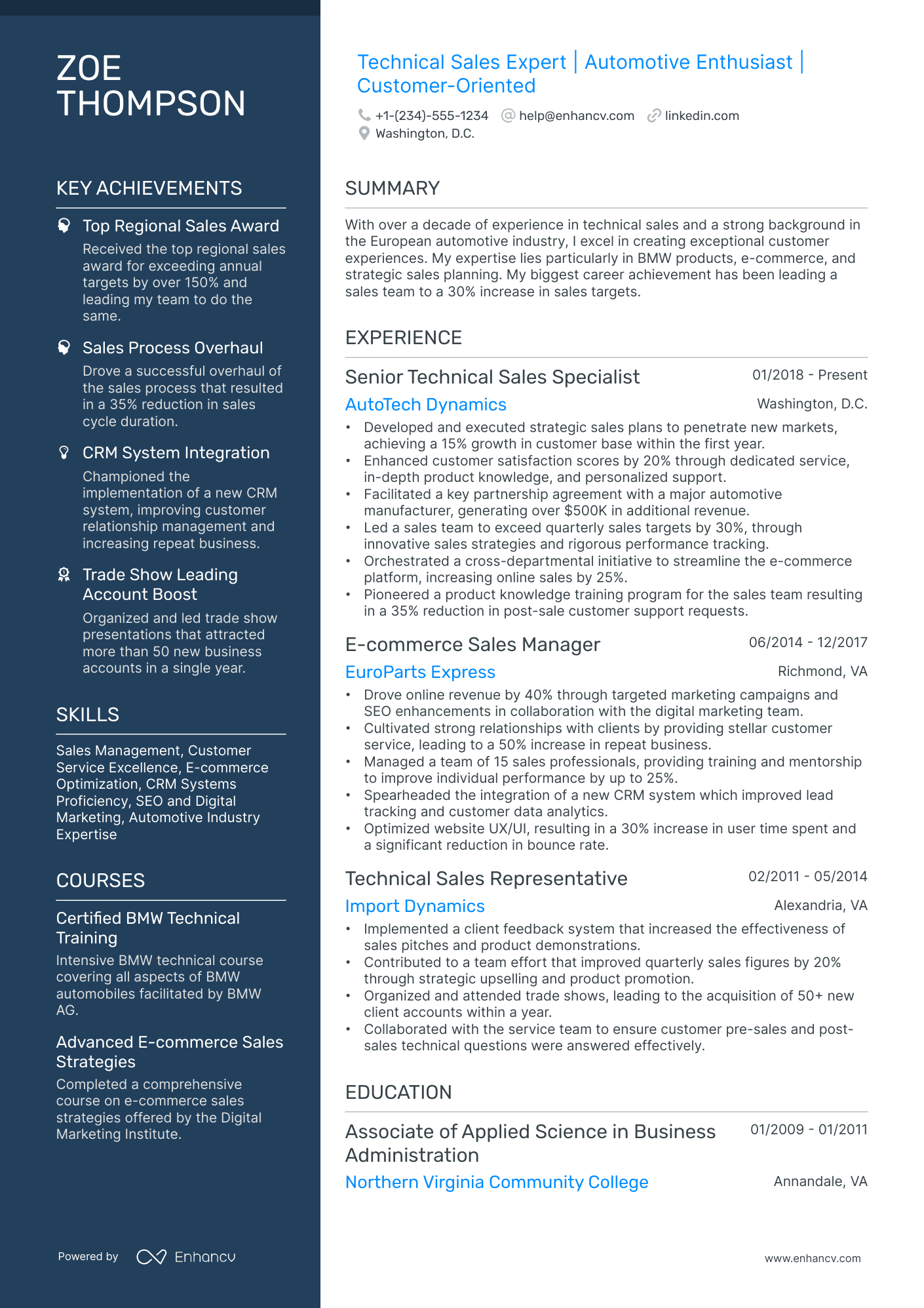 10 Technical Sales Representative Resume Examples & Guide for 2025