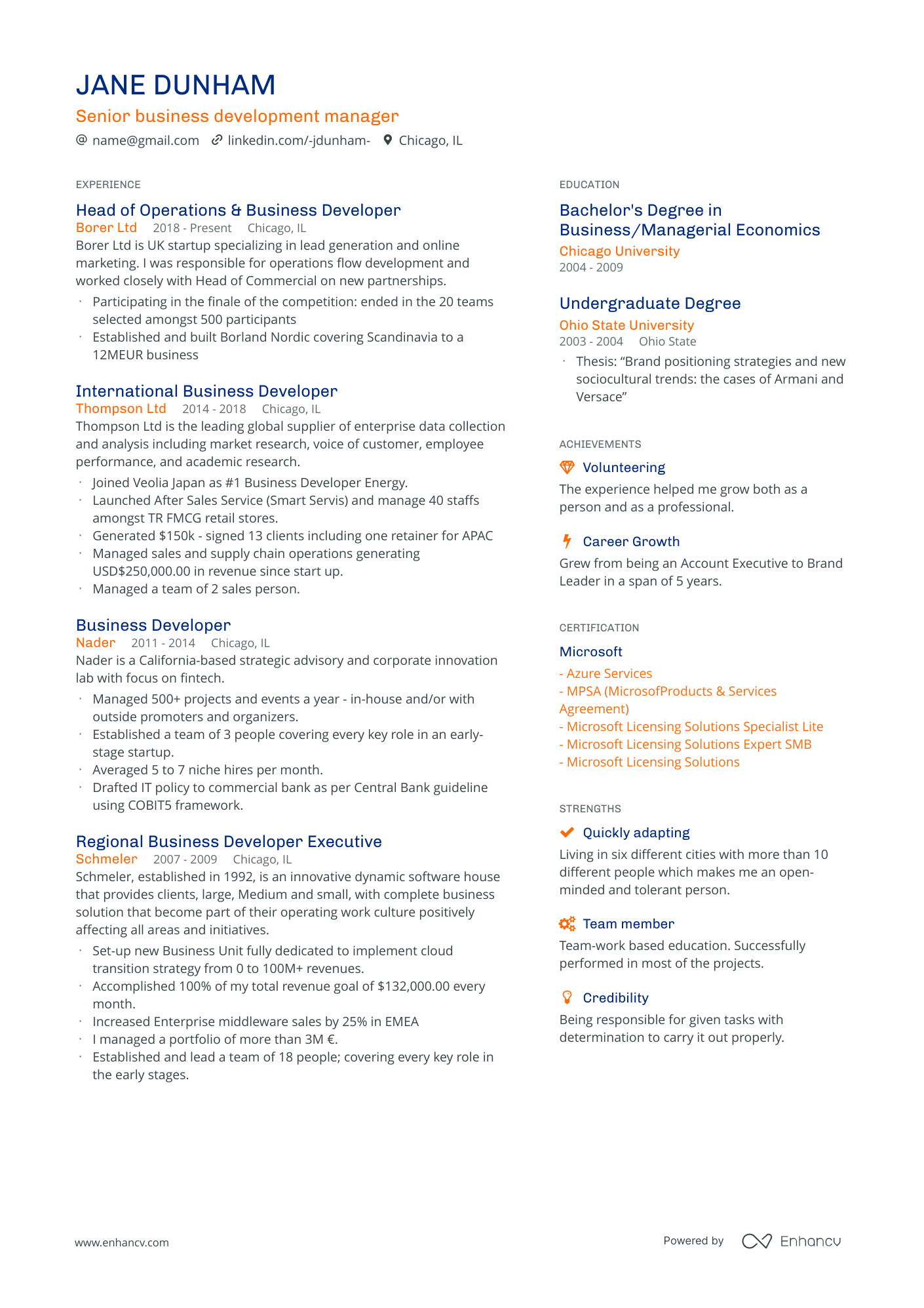21 Business Development Resume Examples & Guide for 2026