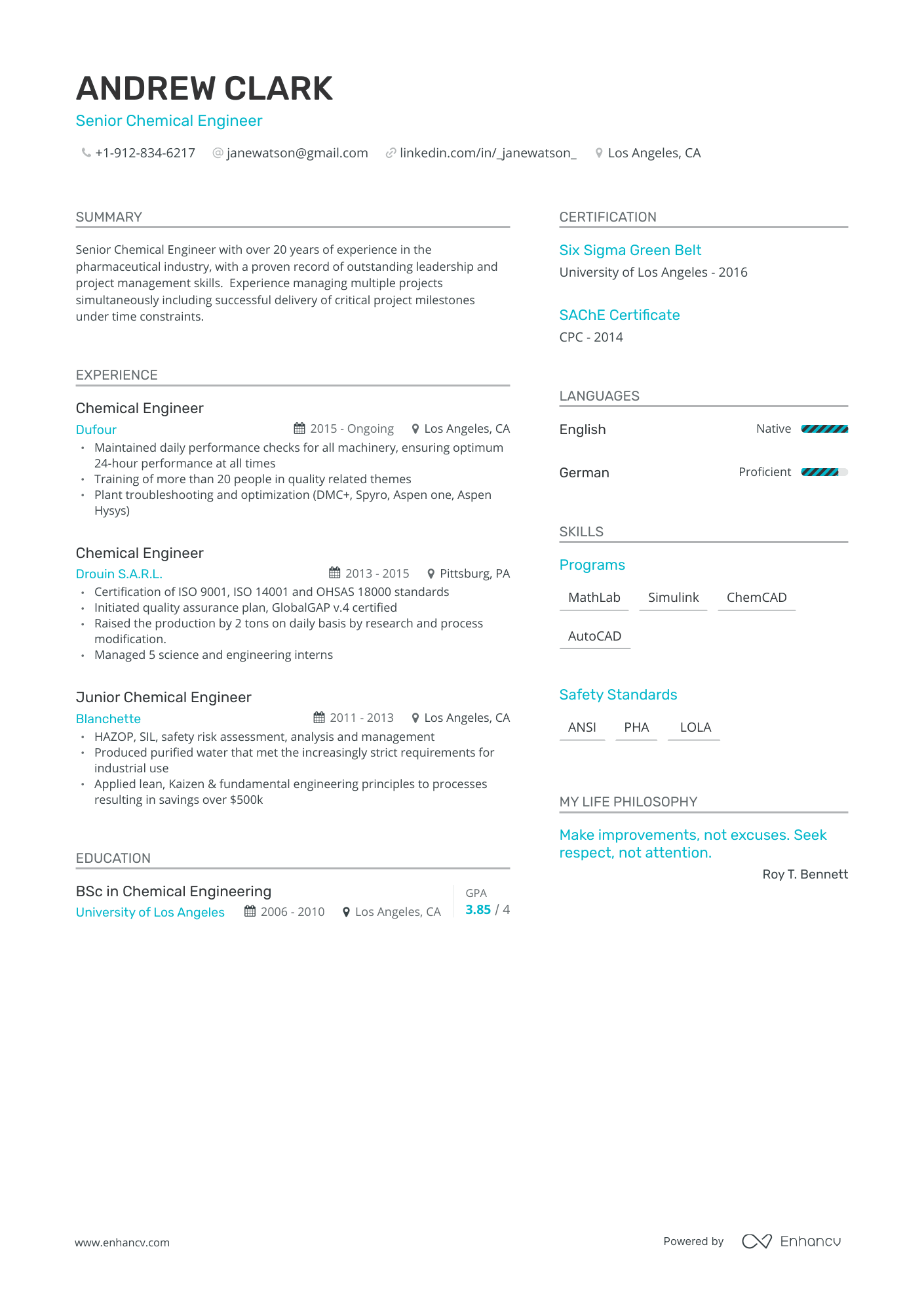 20 Engineering Resume Examples For Every Field: These Templates Will ...