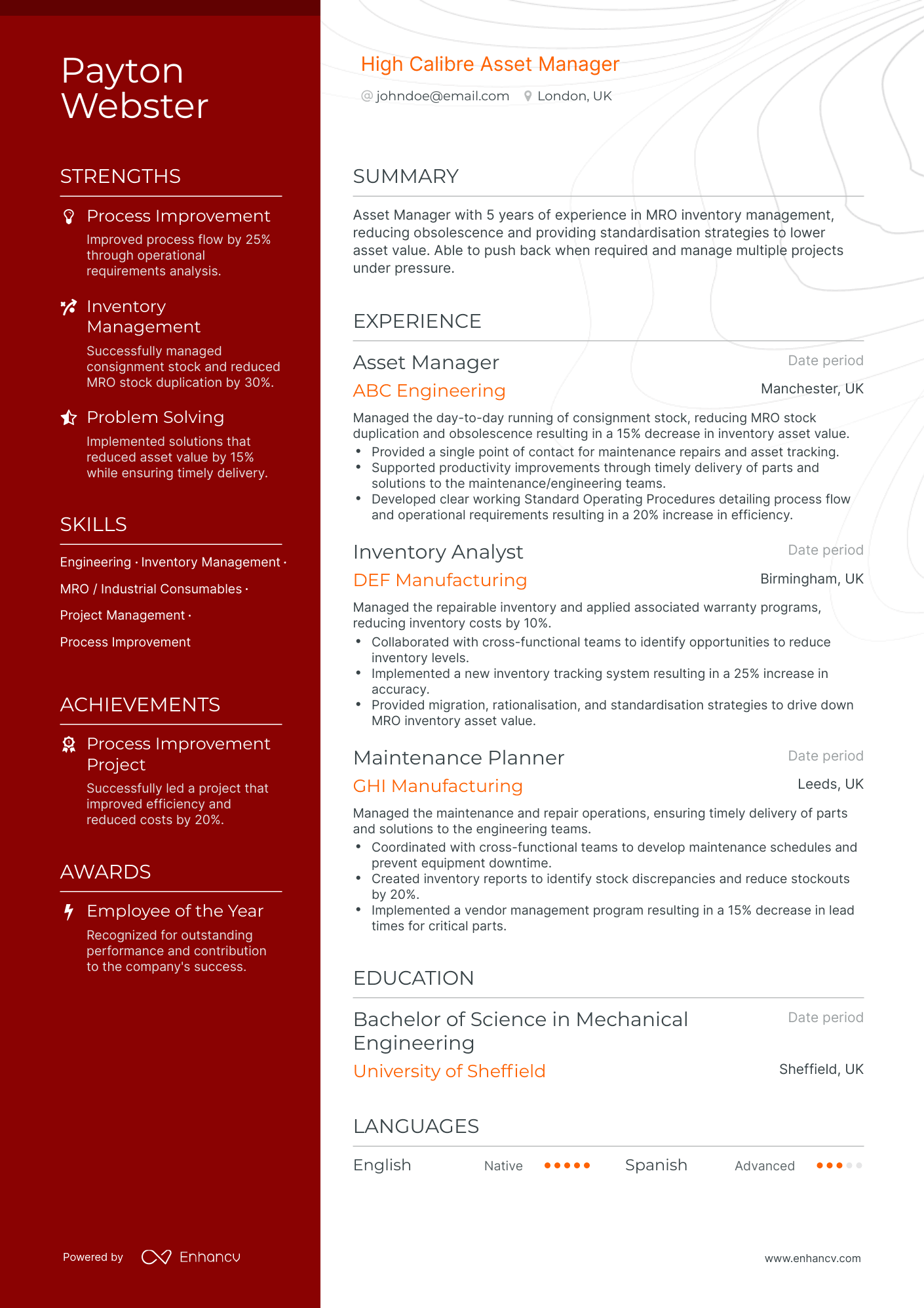5 Asset Manager Resume Examples & Guide for 2023