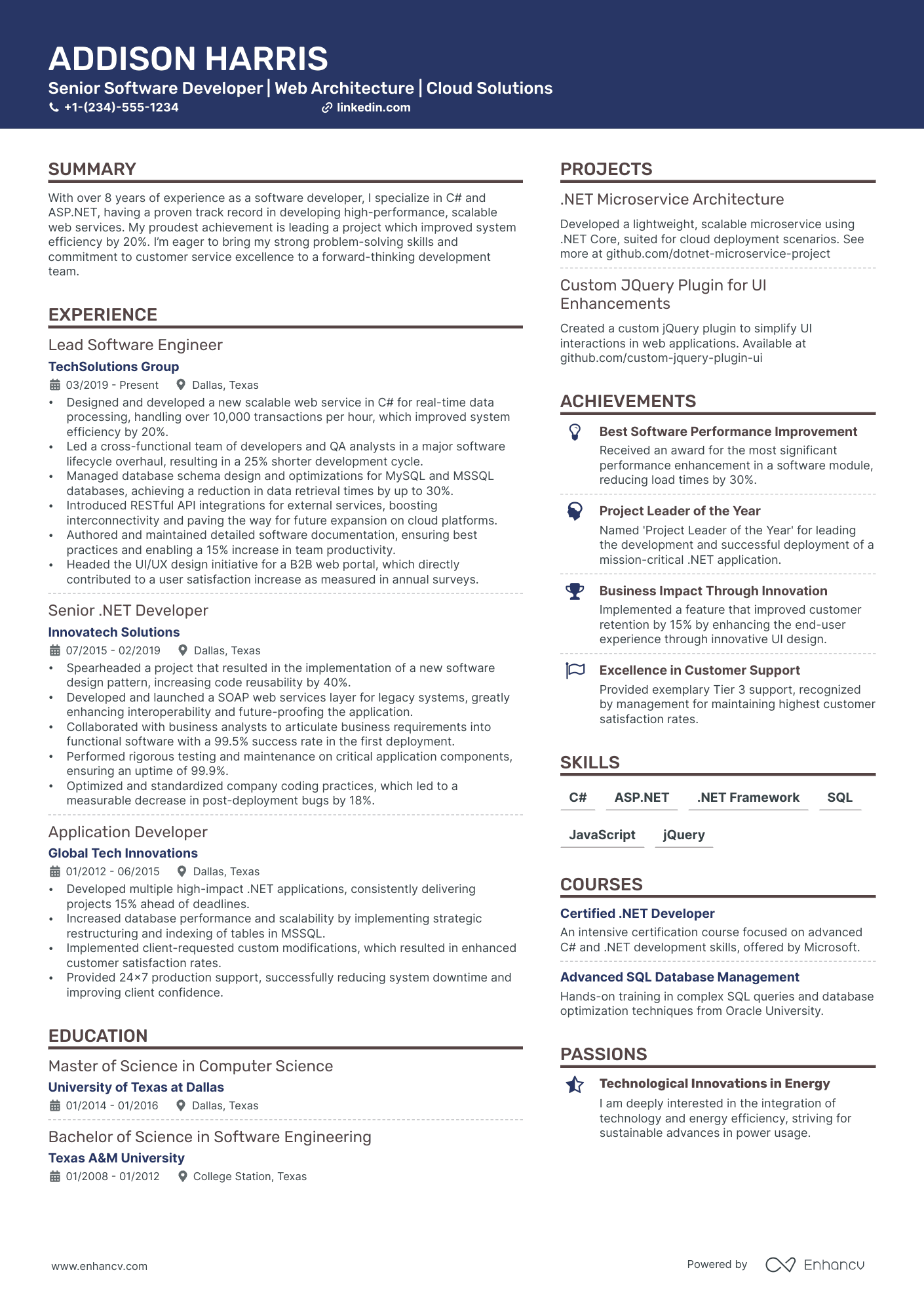 5 Junior Web Developer Resume Examples & Guide for 2024