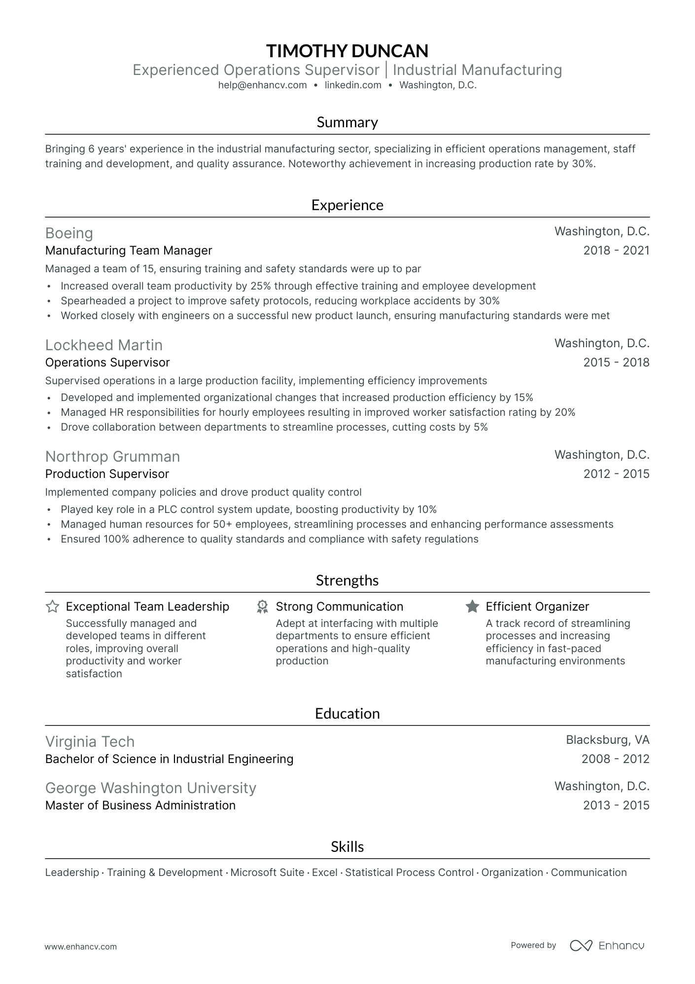5 Operations Supervisor Resume Examples & Guide for 2024