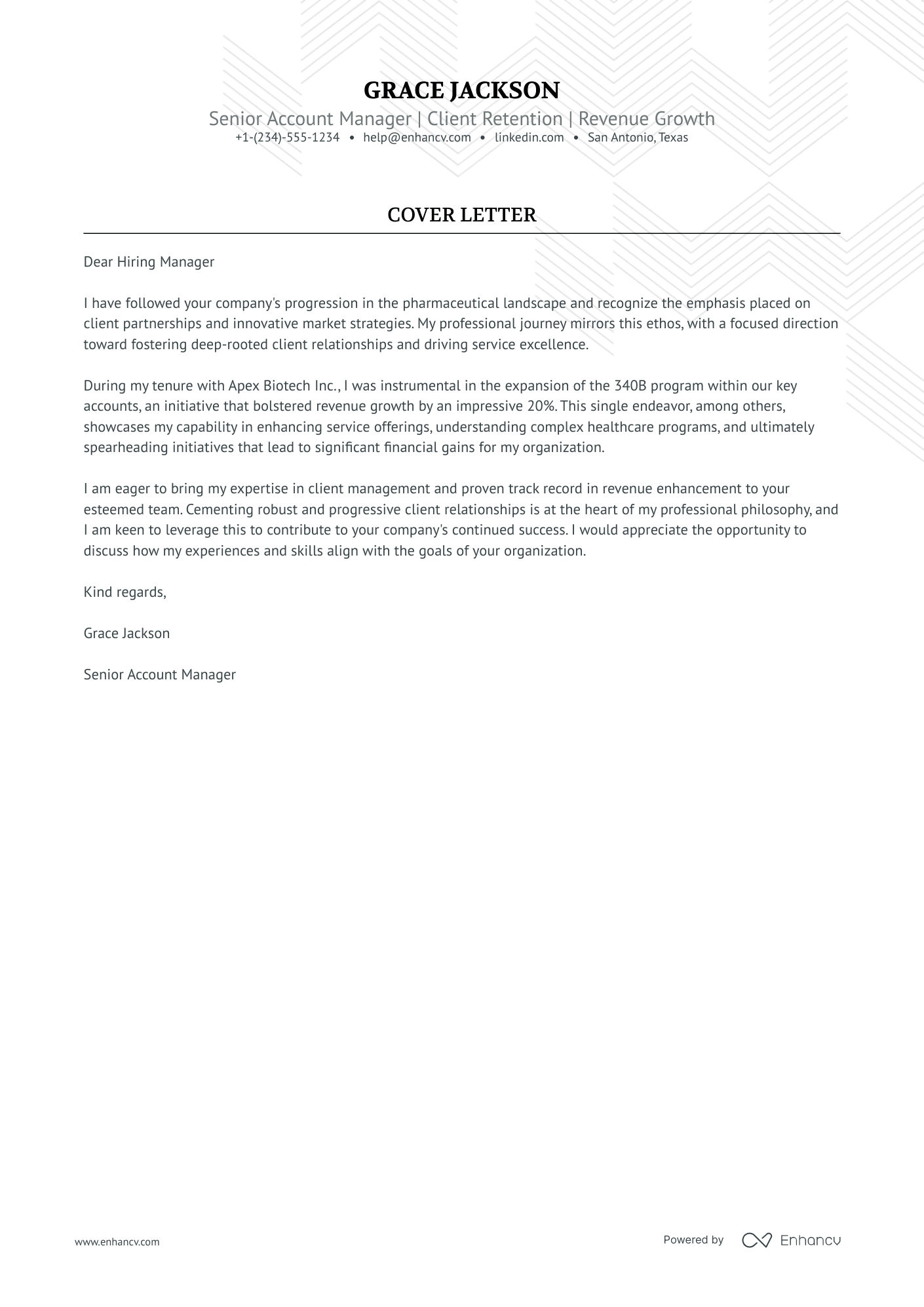 21 Professional Account Manager Cover Letter Examples and Template for ...