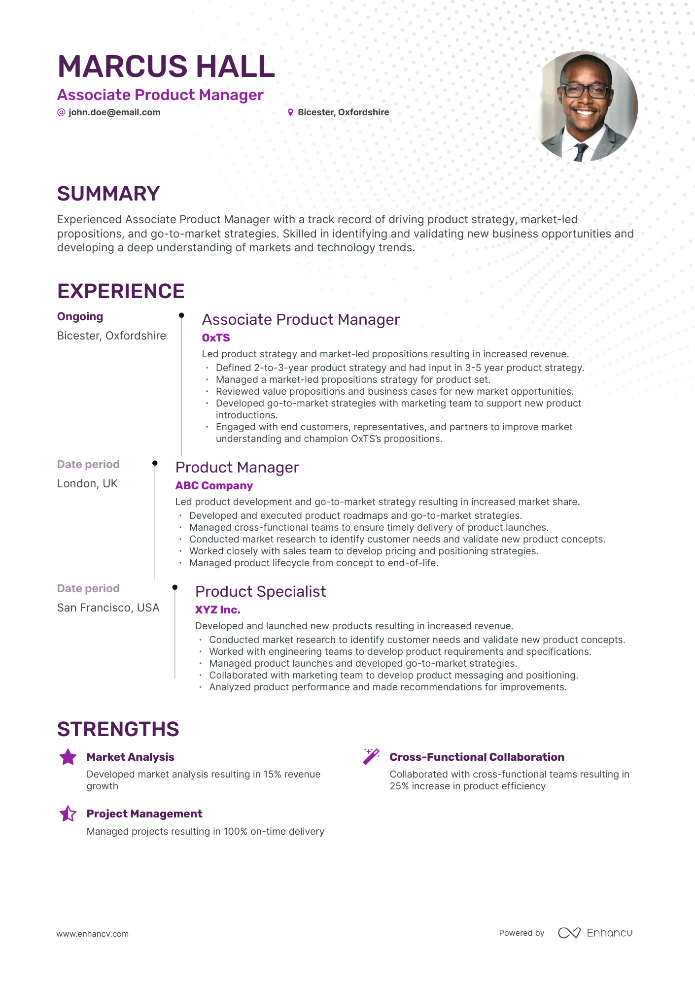 5 Associate Product Manager Resume Examples & Guide for 2024