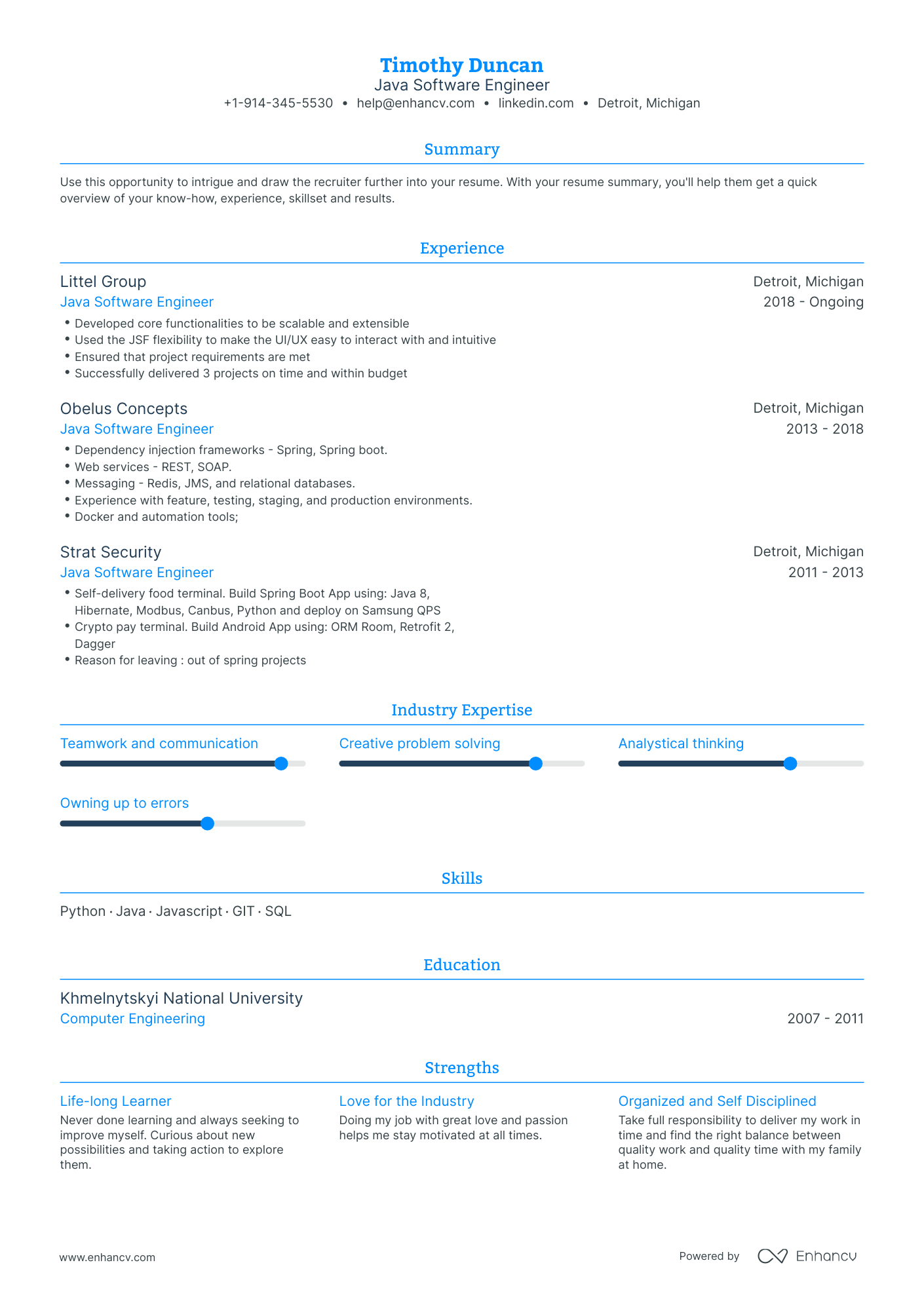 Java Software Engineer Resume Examples & Guide for 2023 (Layout, Skills ...