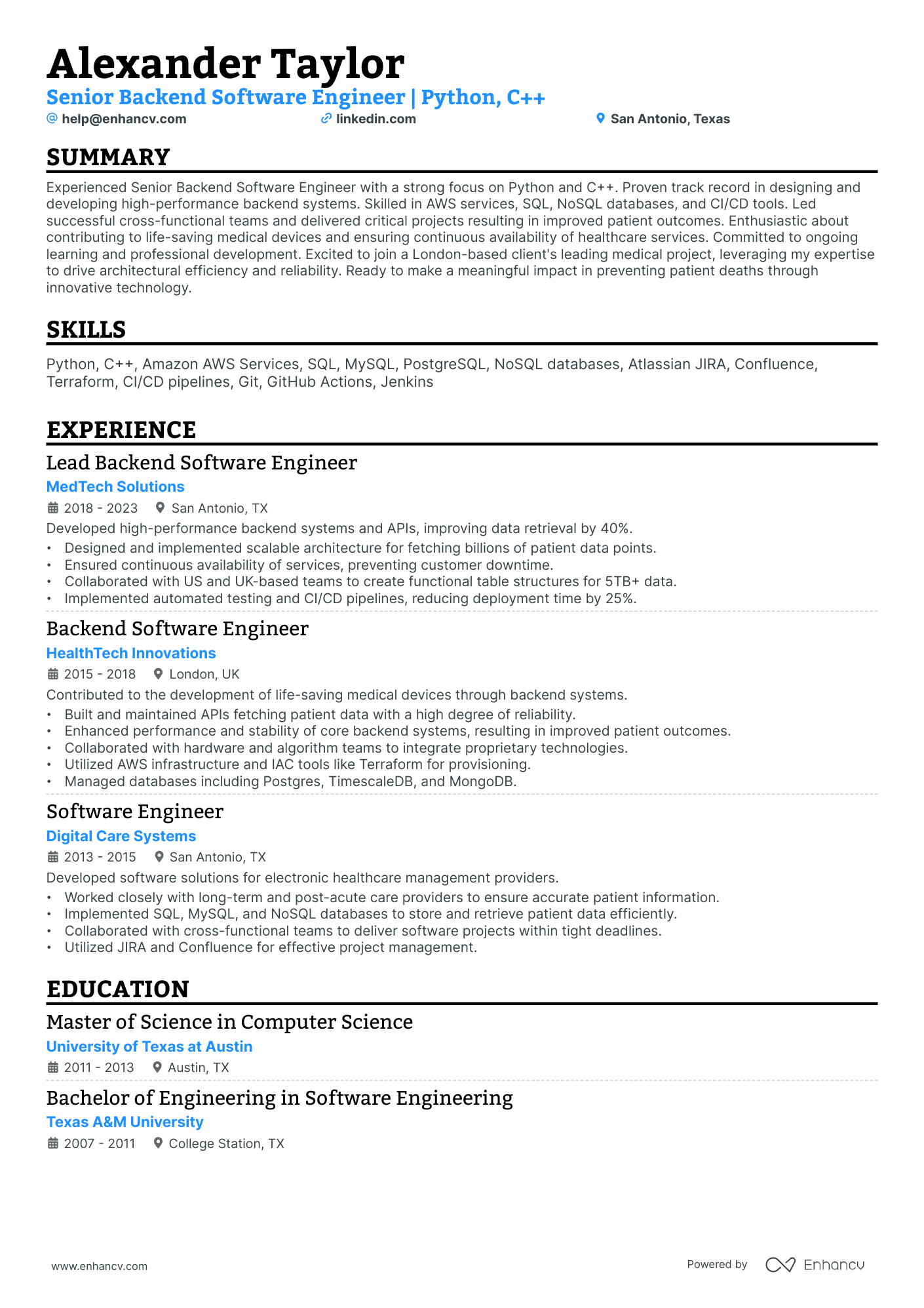 10 Solutions Engineer Resume Examples & Guide for 2025