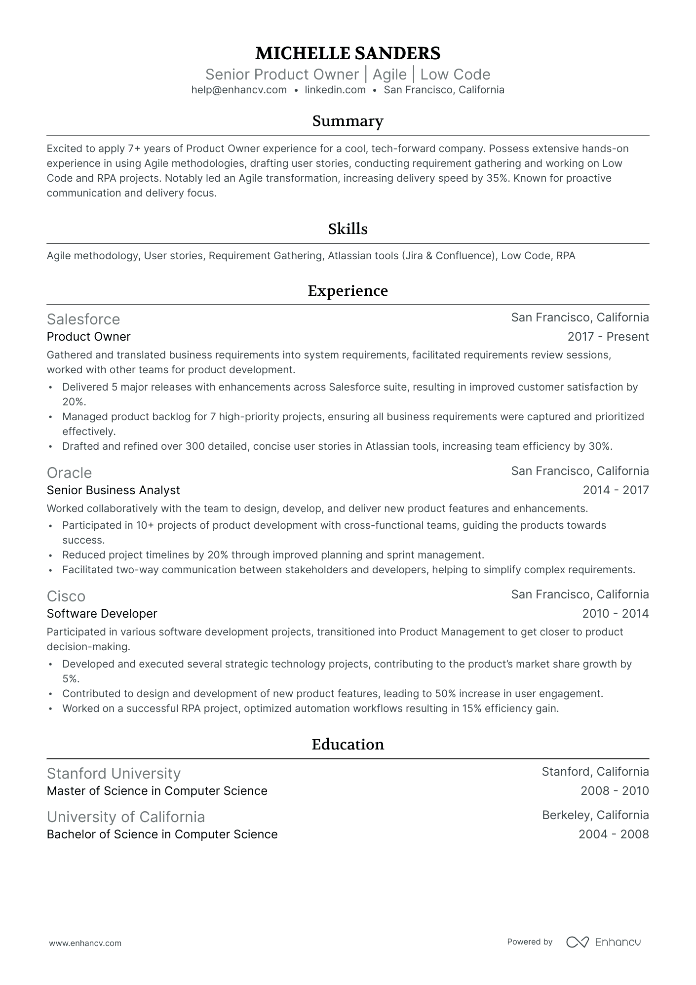 10 Senior Product Owner Resume Examples & Guide for 2026
