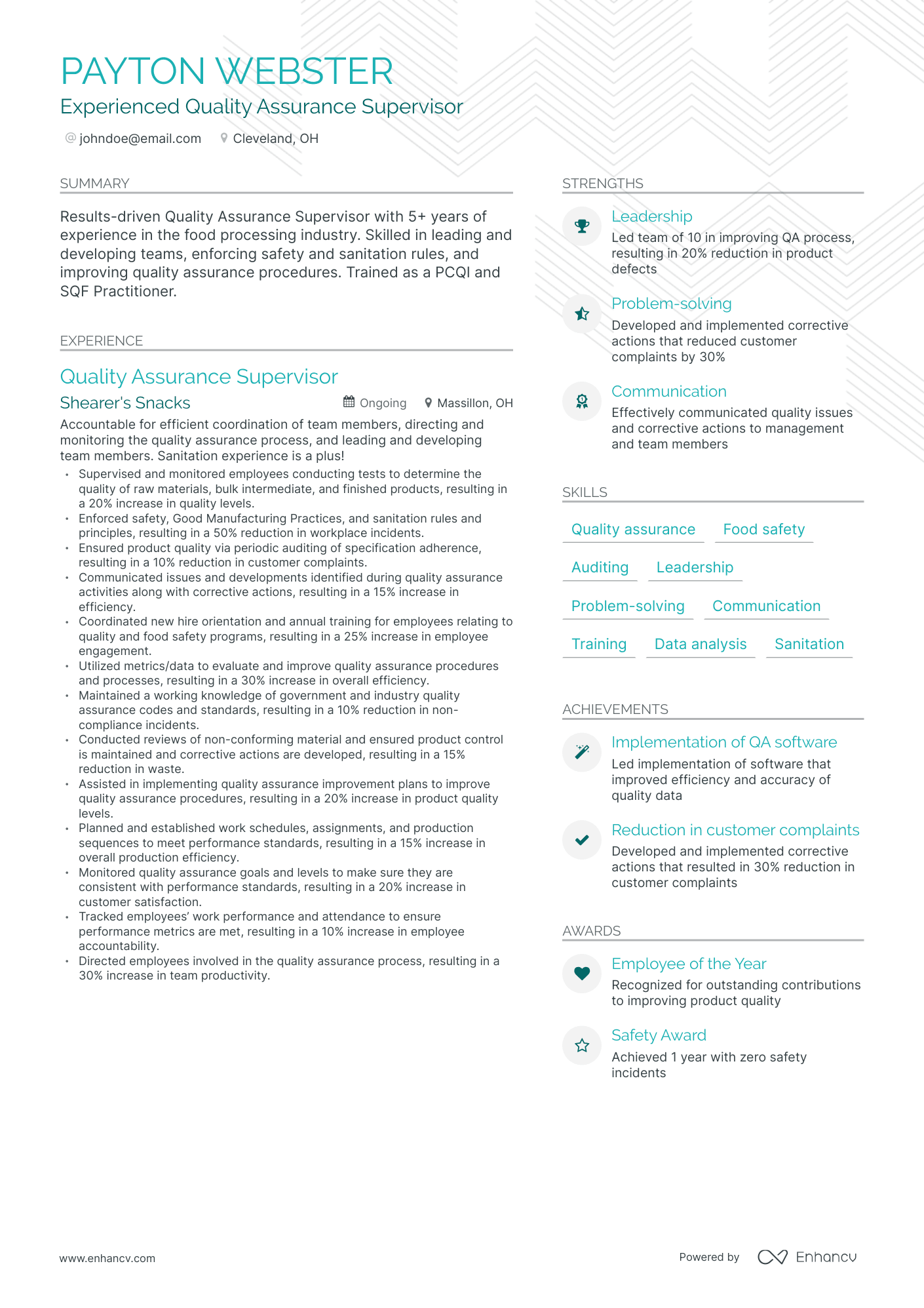 8 Quality Assurance Specialist Resume Examples & Guide for 2024