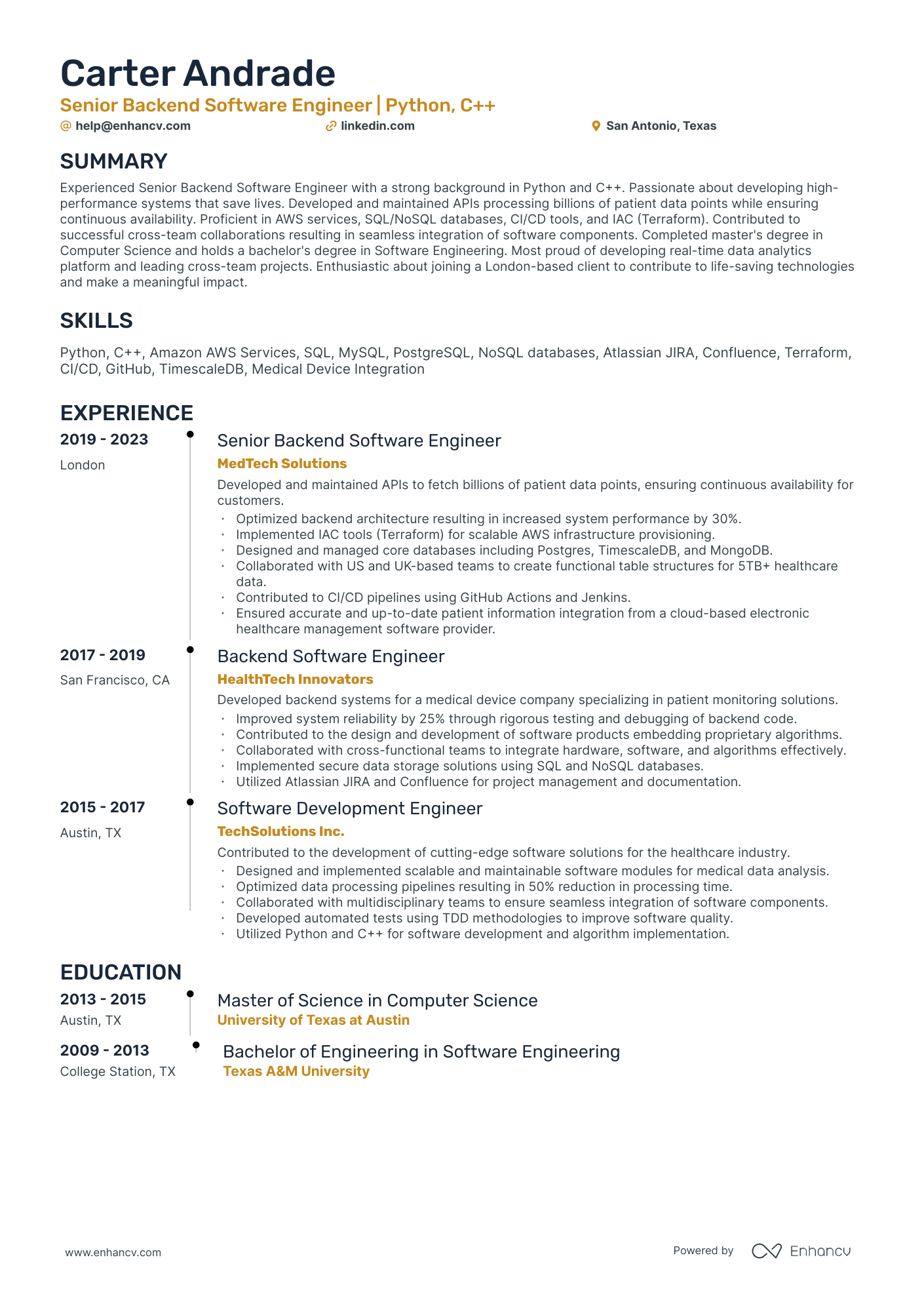 10 Reliability Engineer Resume Examples & Guide for 2025