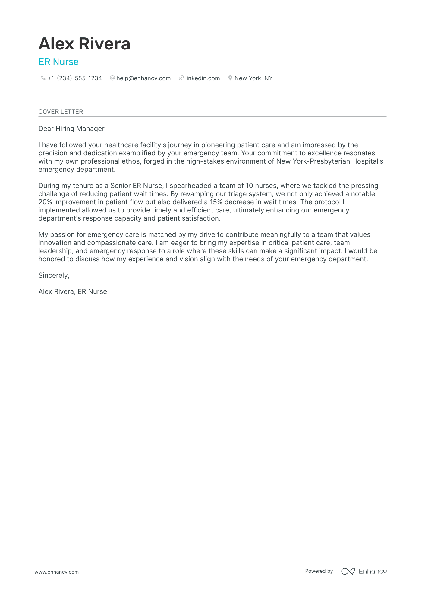 30 Professional Nursing Cover Letter Examples for 2025