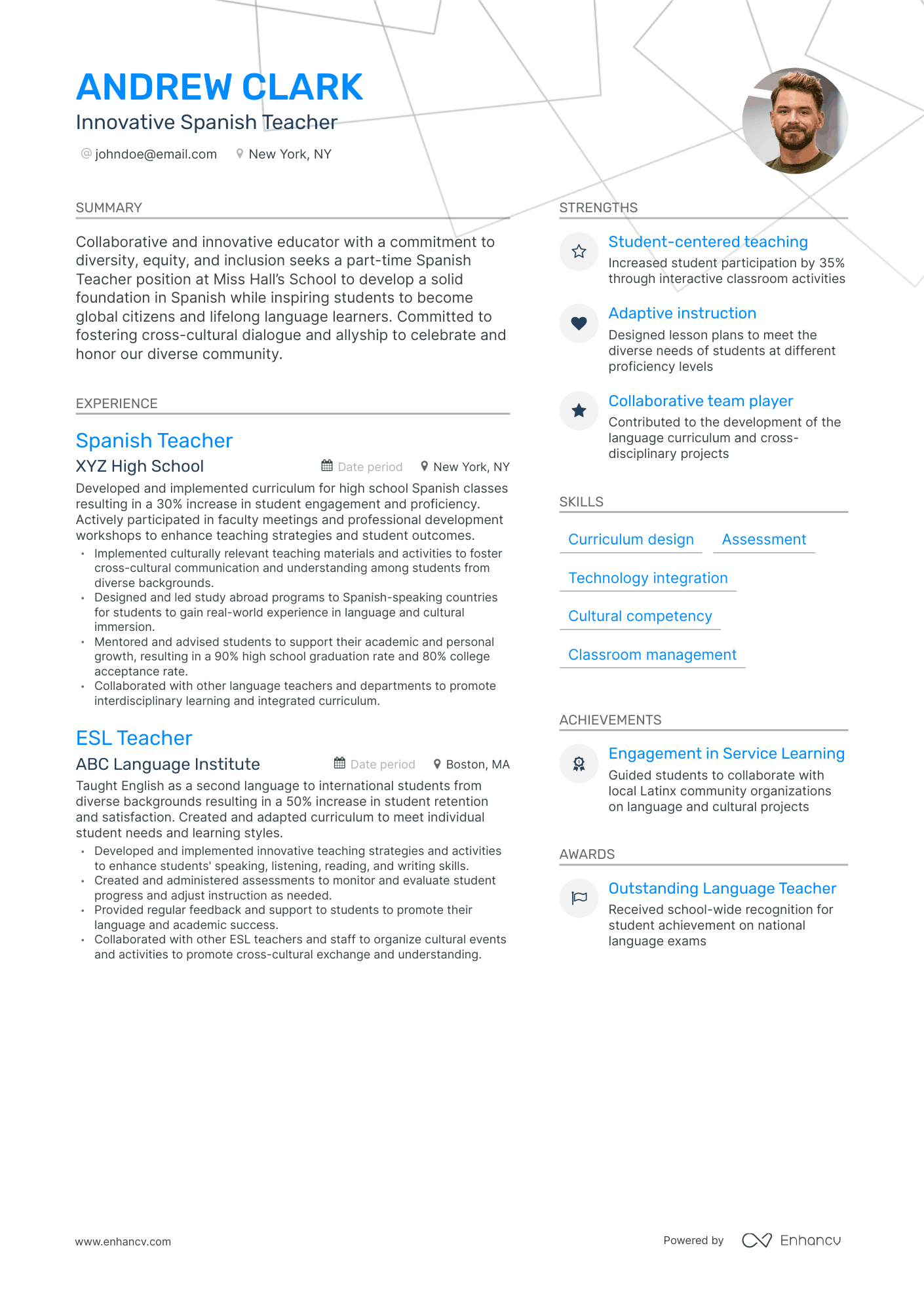 21 Teacher Resume Examples & Guide for 2024 | Resumes for Teaching Jobs