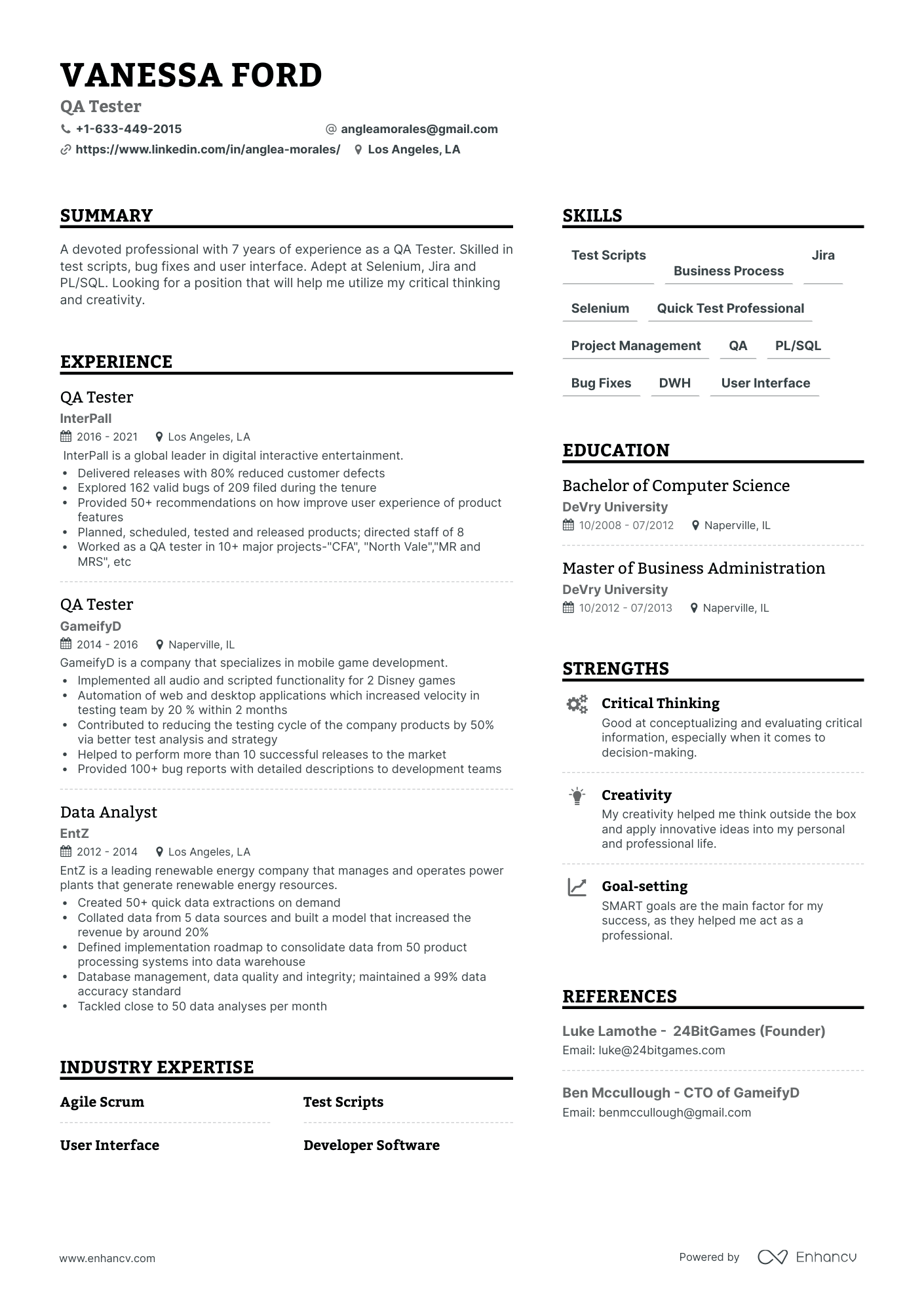 8 QA Tester Resume Examples & Guide for 2023