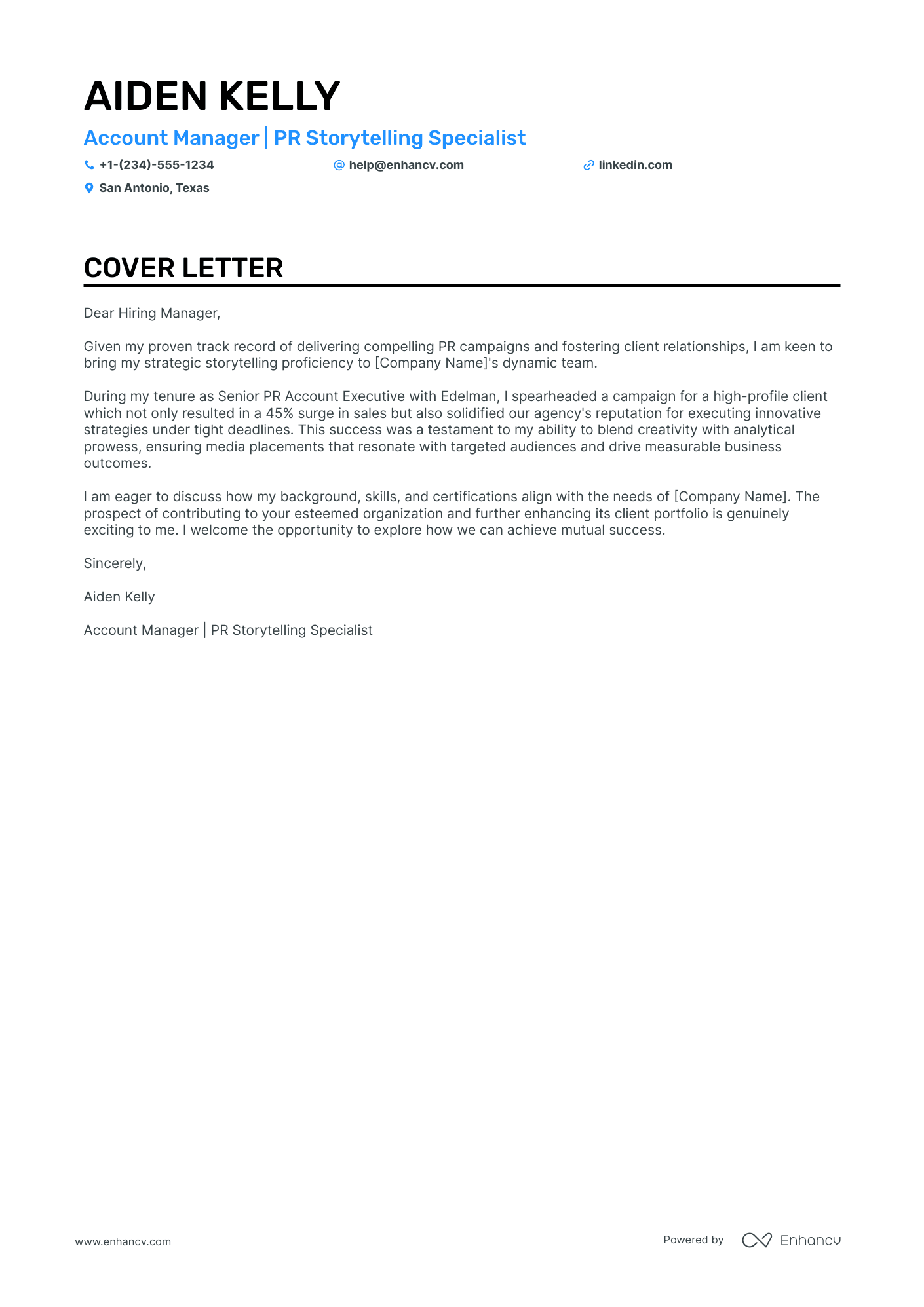 21+ Professional Account Manager Cover Letter Examples for 2026
