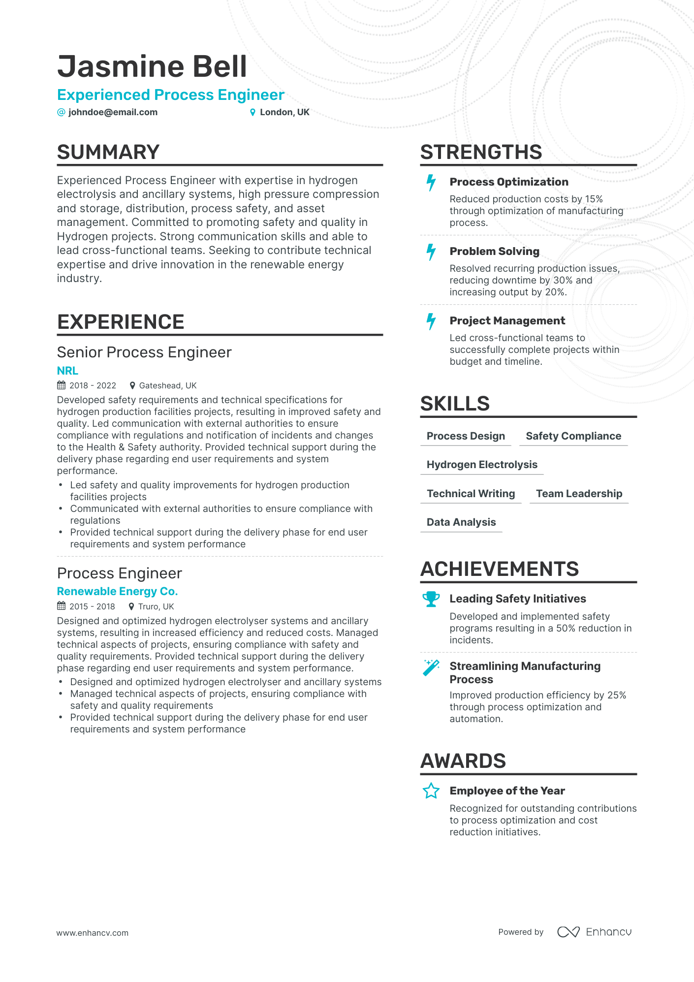 5 Process Engineer Resume Examples & Guide for 2024