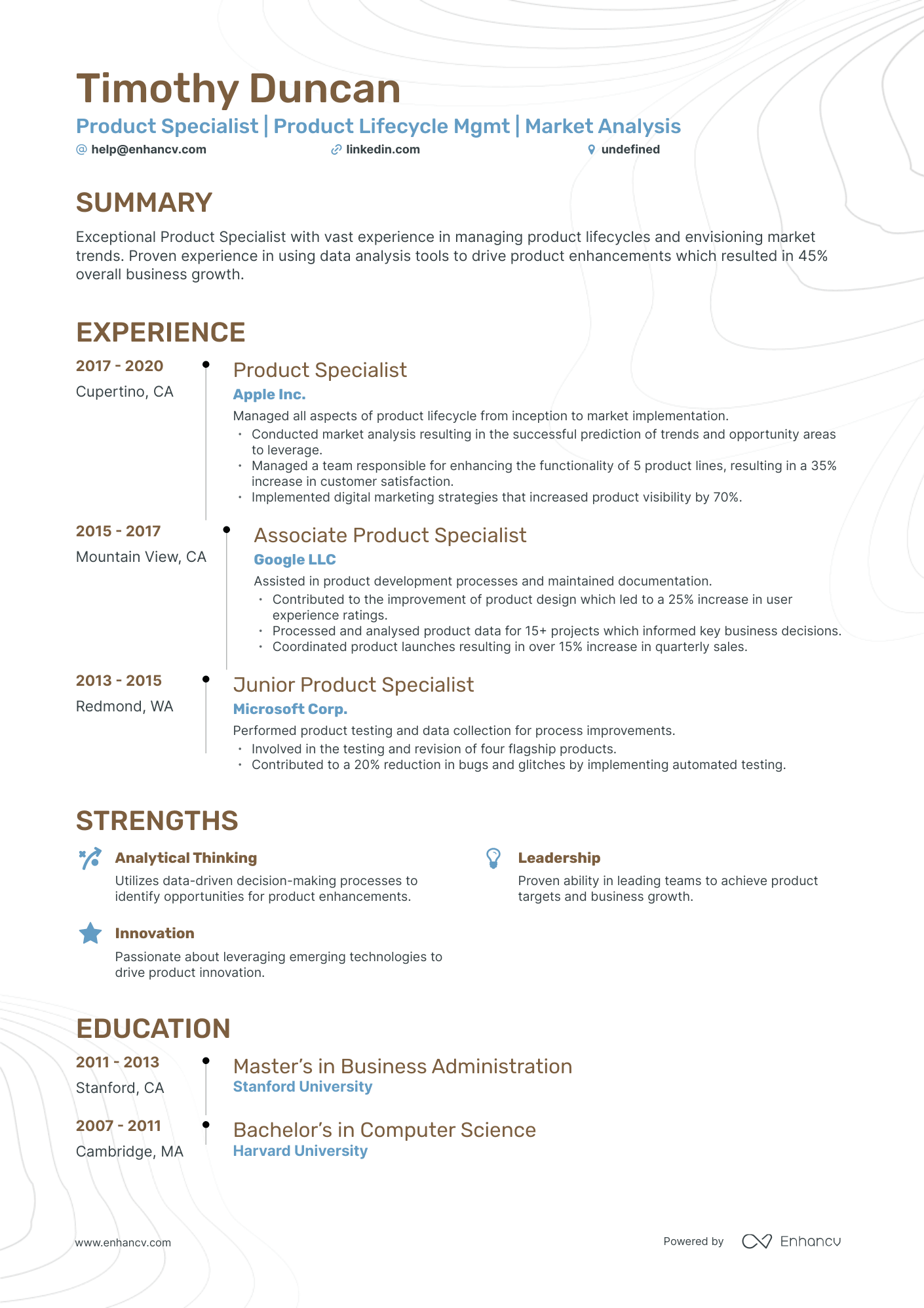 5 Product Specialist Resume Examples & Guide for 2024