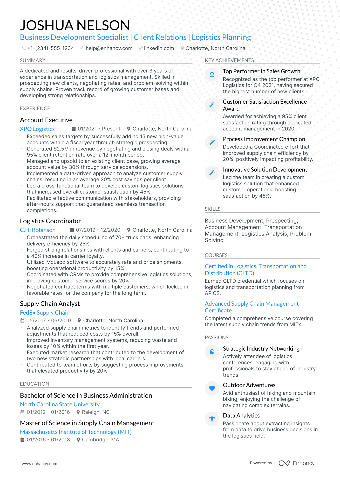 10 Logistics Account Manager Resume Examples & Guide for 2026